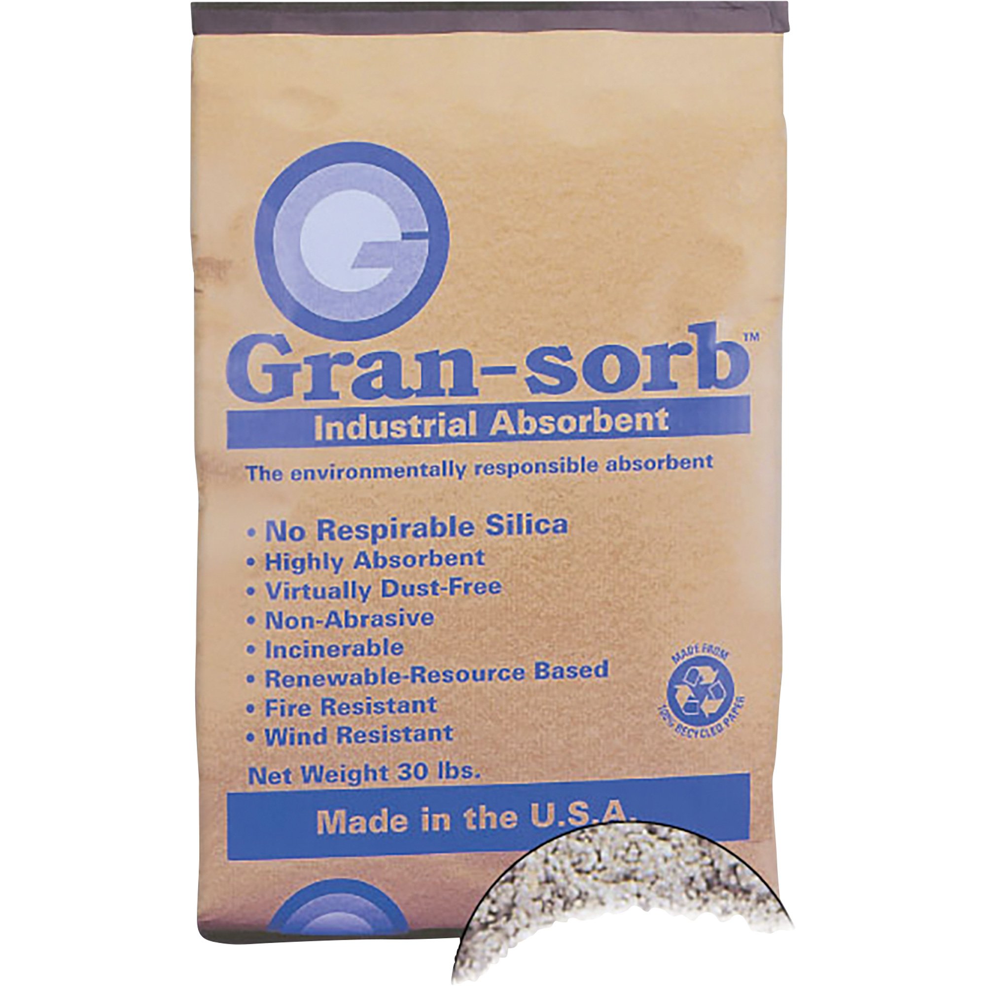 Chemtex Gransorb Cellulose Absorbent — 30-Lb. Bag, Model# OIL041 ...