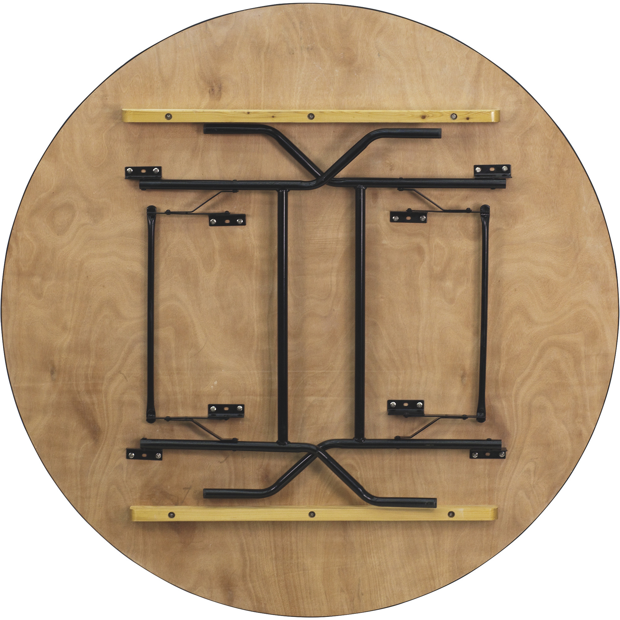 Flash Furniture Round Wood Folding Table, Natural, 60in. Dia. x 30in.H ...