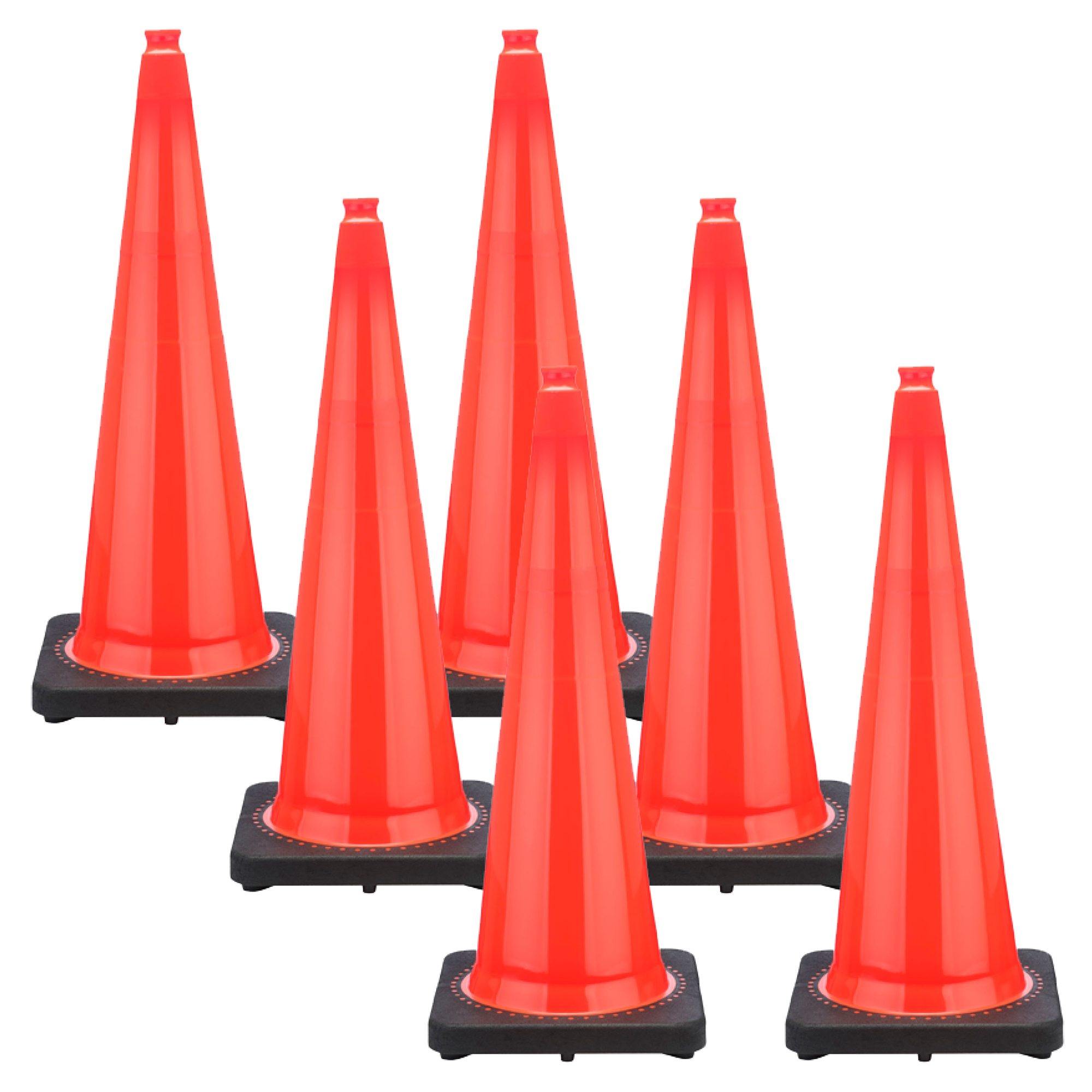 36 Traffic Orange Traffic Cone 6 Pack Northern Tool 8041