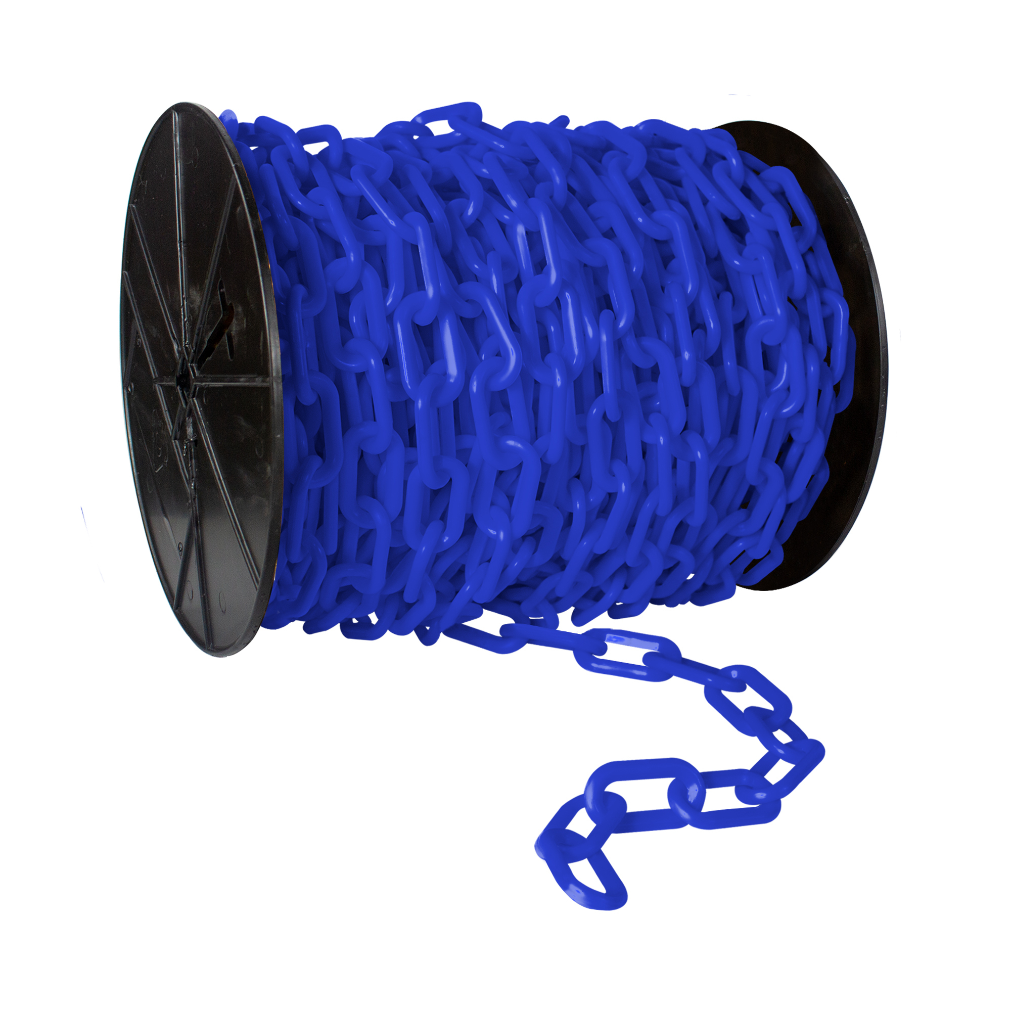 2\" x 100' Blue Heavy Duty Plastic Safety Chain - Reel | Northern Tool