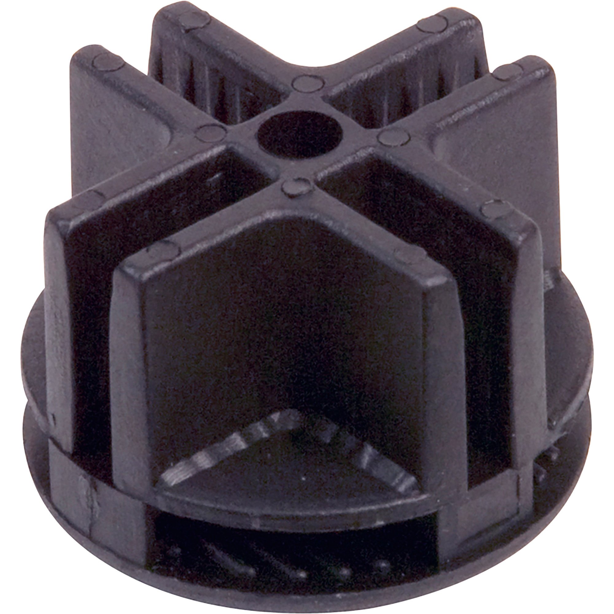 Econoco 4-Way Plastic Connector for Wire Grid Cubbies — Black, 1/1/2in ...