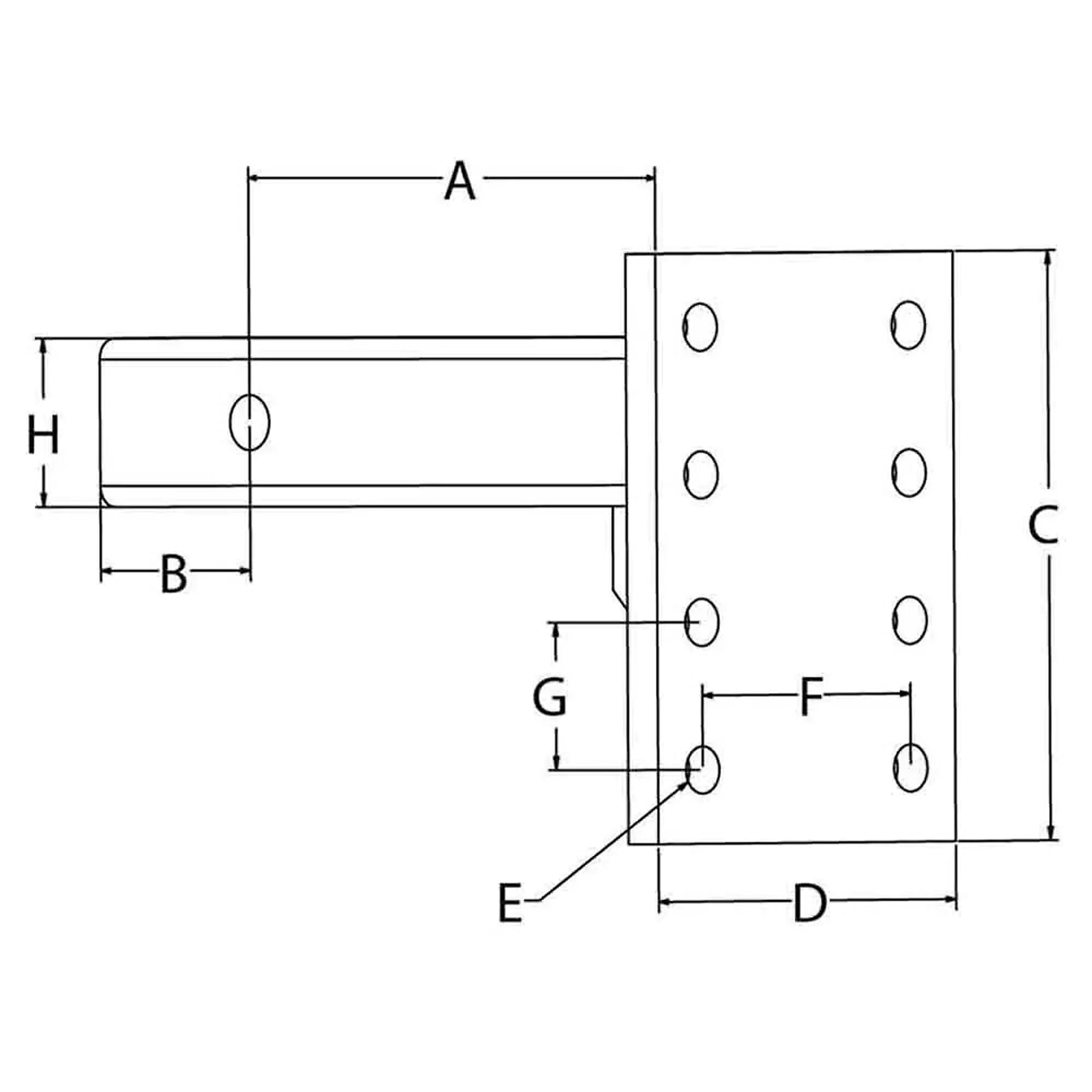 Buyers, Combo Hitch for 2\" Receivers, includes solid shank mount, 2 ...