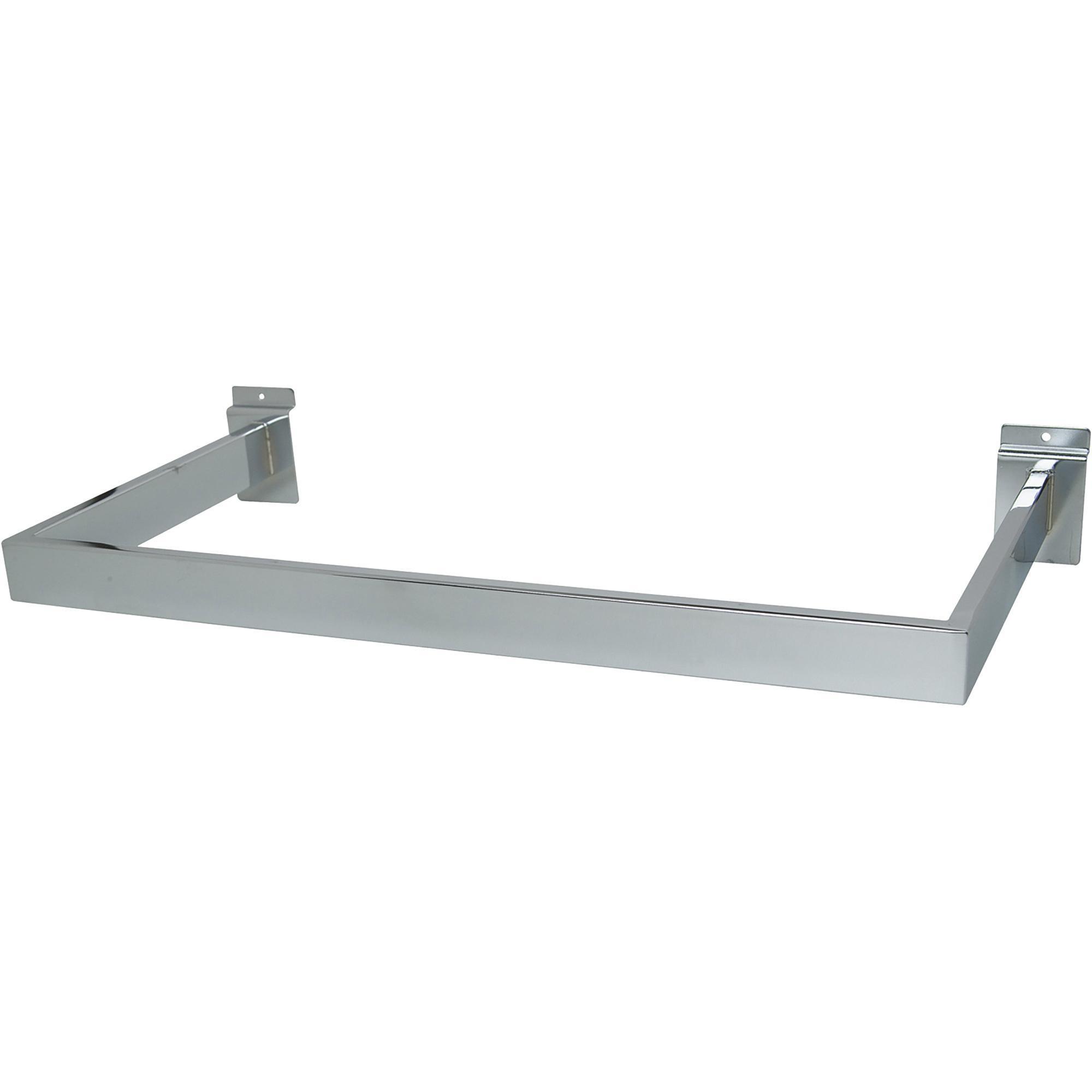 Econoco U-Shaped Rectangular Slatwall Hangrail 10-Pk.-- Chrome, 22in.L ...