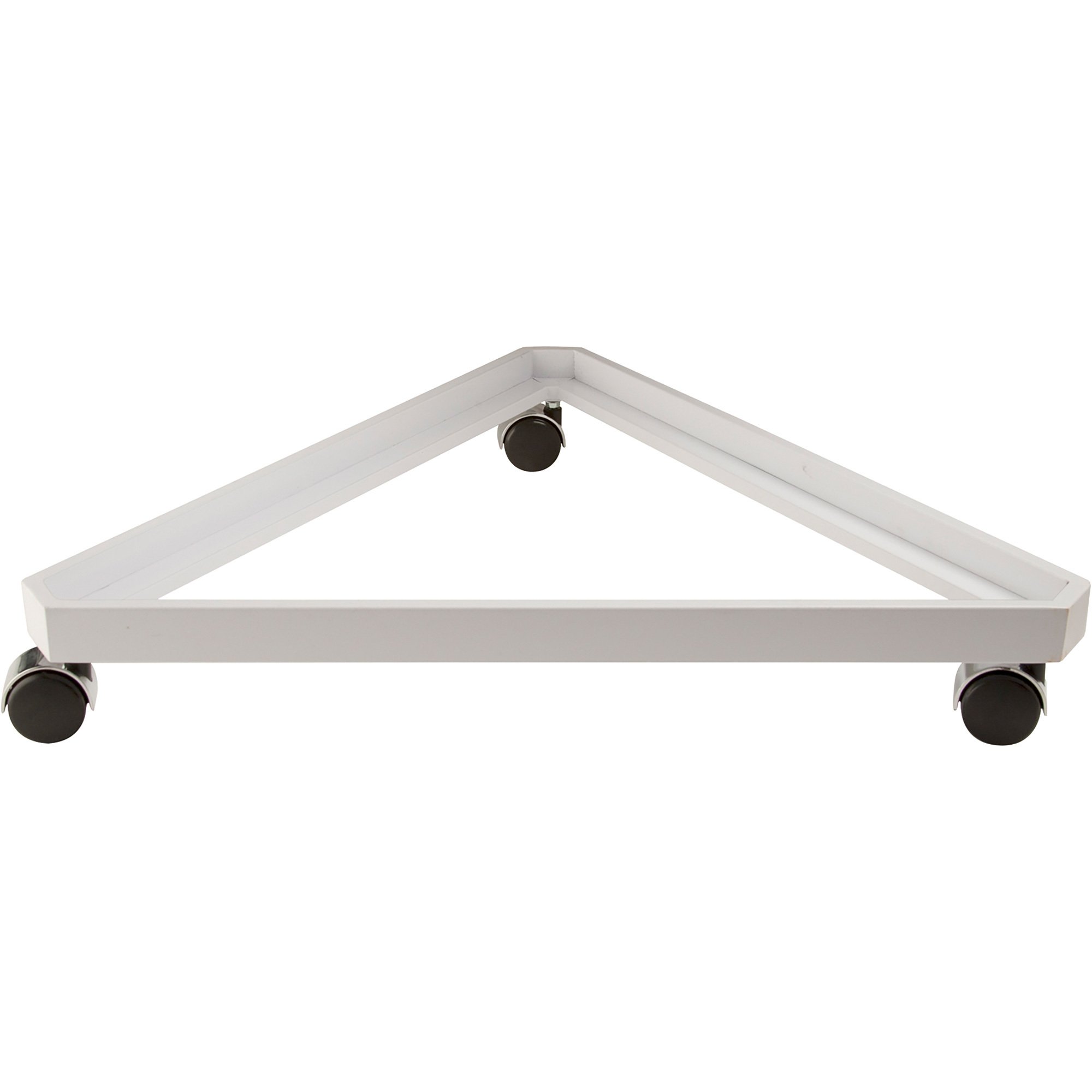 Econoco Triangle Rolling Base for Grid Panels — White, 24in.L x 21in.W ...