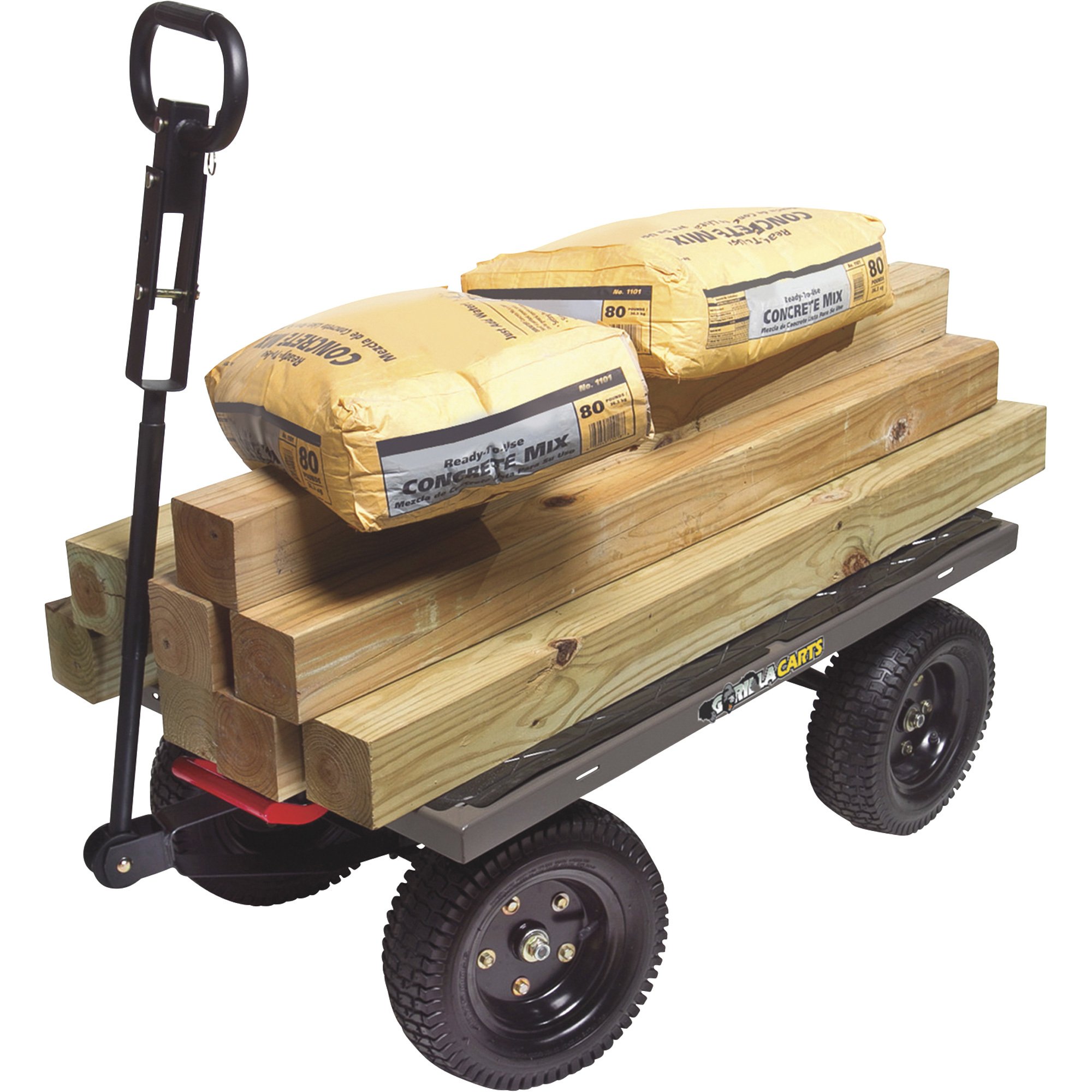 Gorilla Carts Heavy-Duty Multi-Use Steel Garden Cart — 1200-Lb., 5 Cu ...
