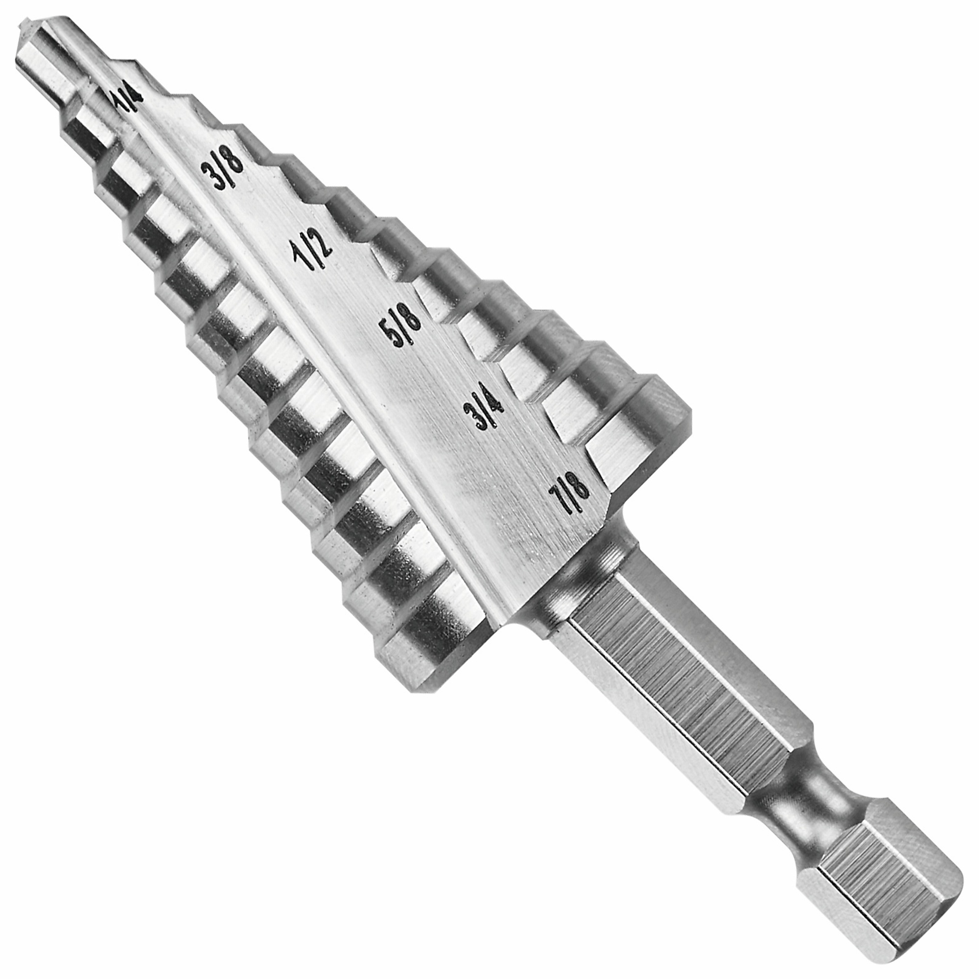 Bosch Turbo Impact Step Drill Bit — 3/16in. to 7/8in., High-Speed Steel ...