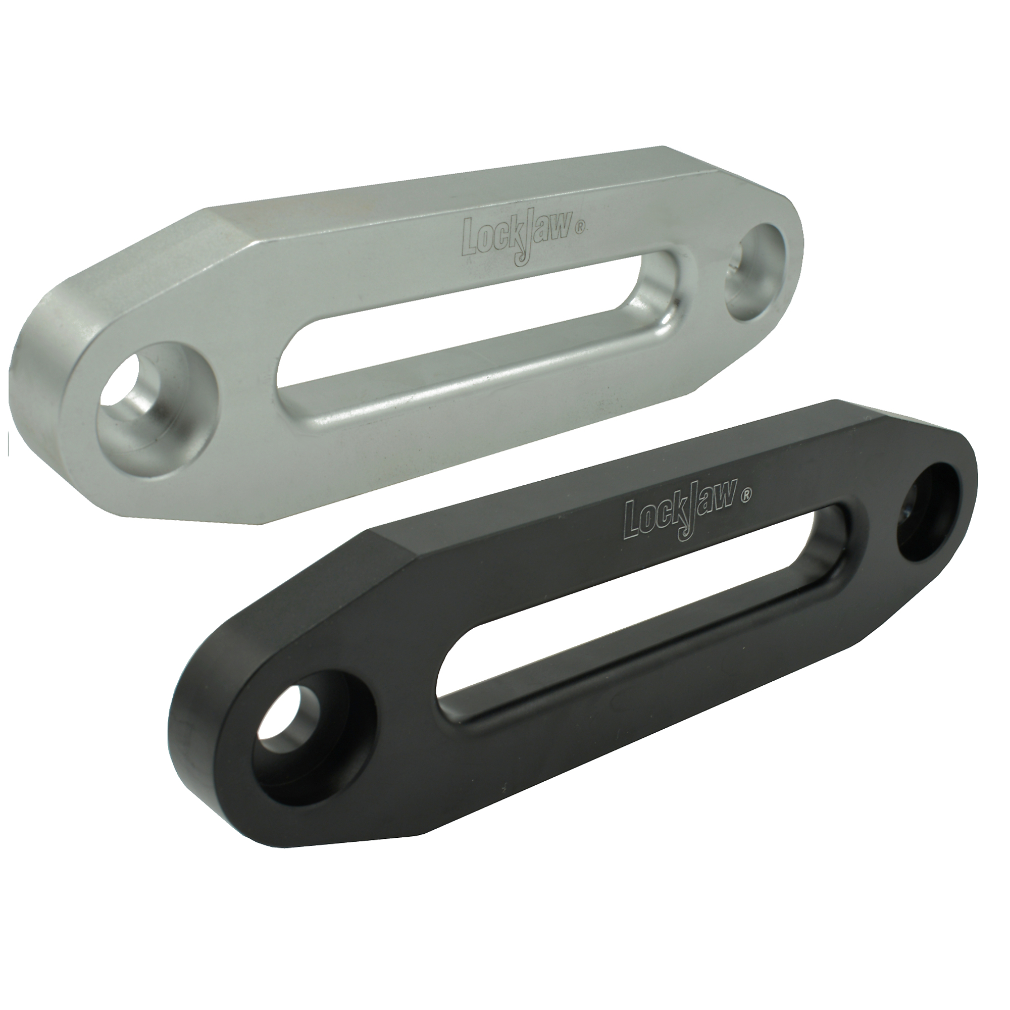 LockJaw, Aluminum Fairlead for Synthetic Winch Lines, 6in Wide, Black ...