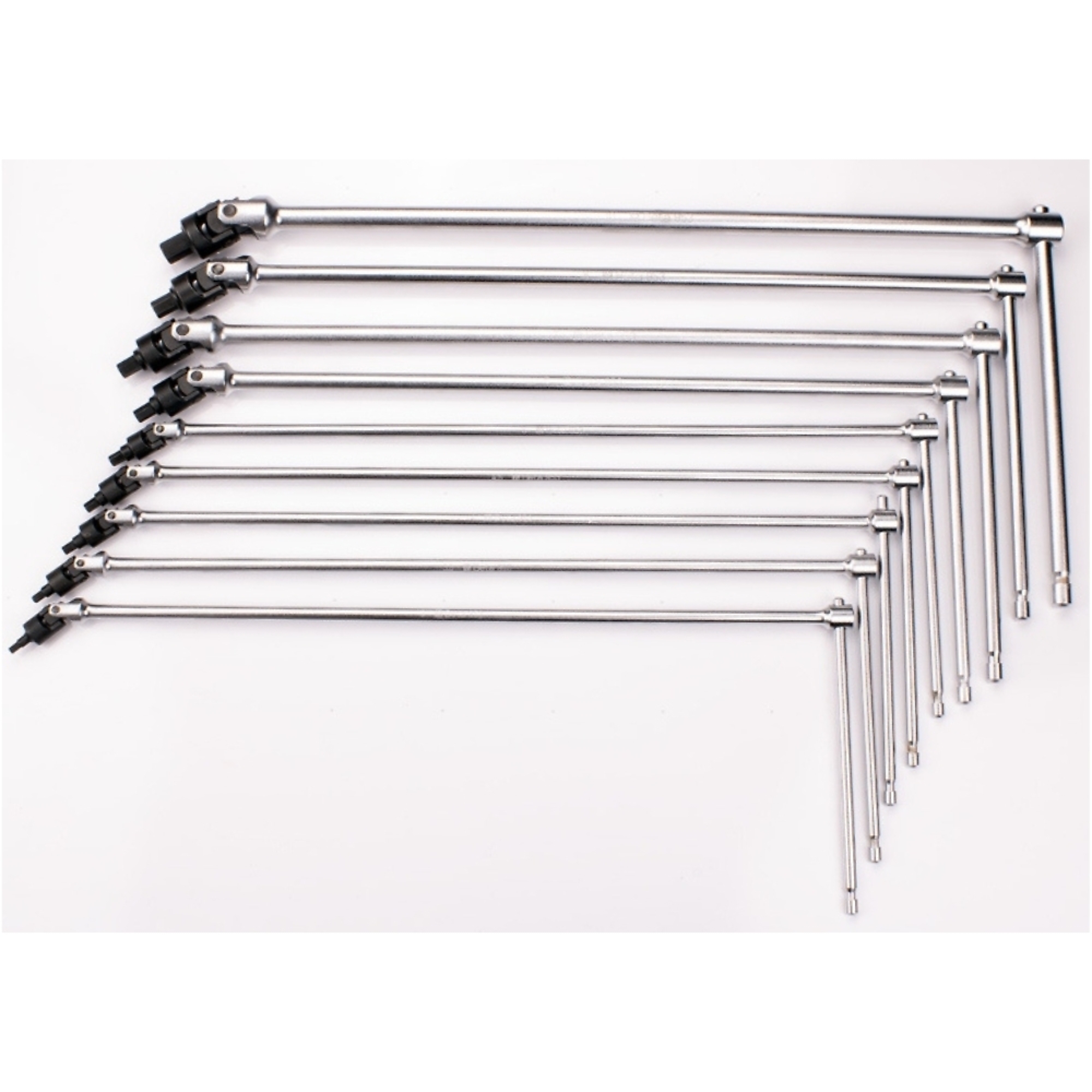 Beta 953/S9 Set of 9 Sliding T-Handle, Swivel Head Hex Bit Wrenches ...