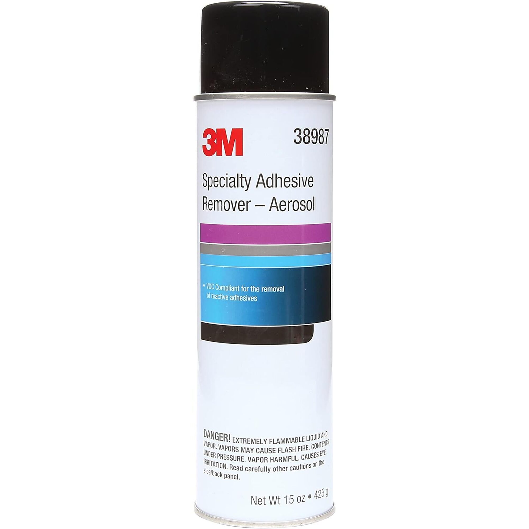 3M Specialty Adhesive Remover, 38987, Solvent-Based, Removes Reactive ...