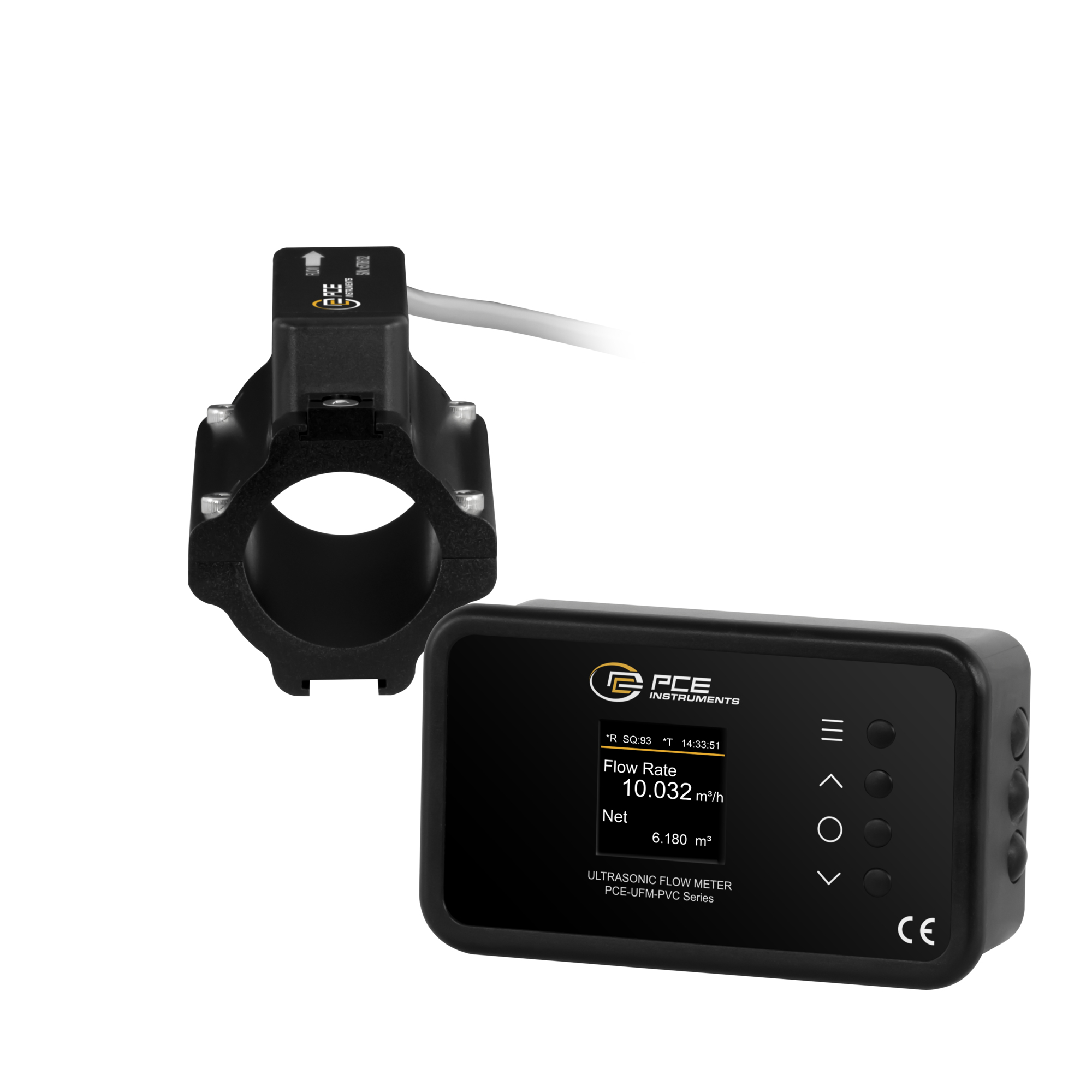 Clamp-On Ultrasonic Flow Meter PCE-UFM 32PVC | Northern Tool