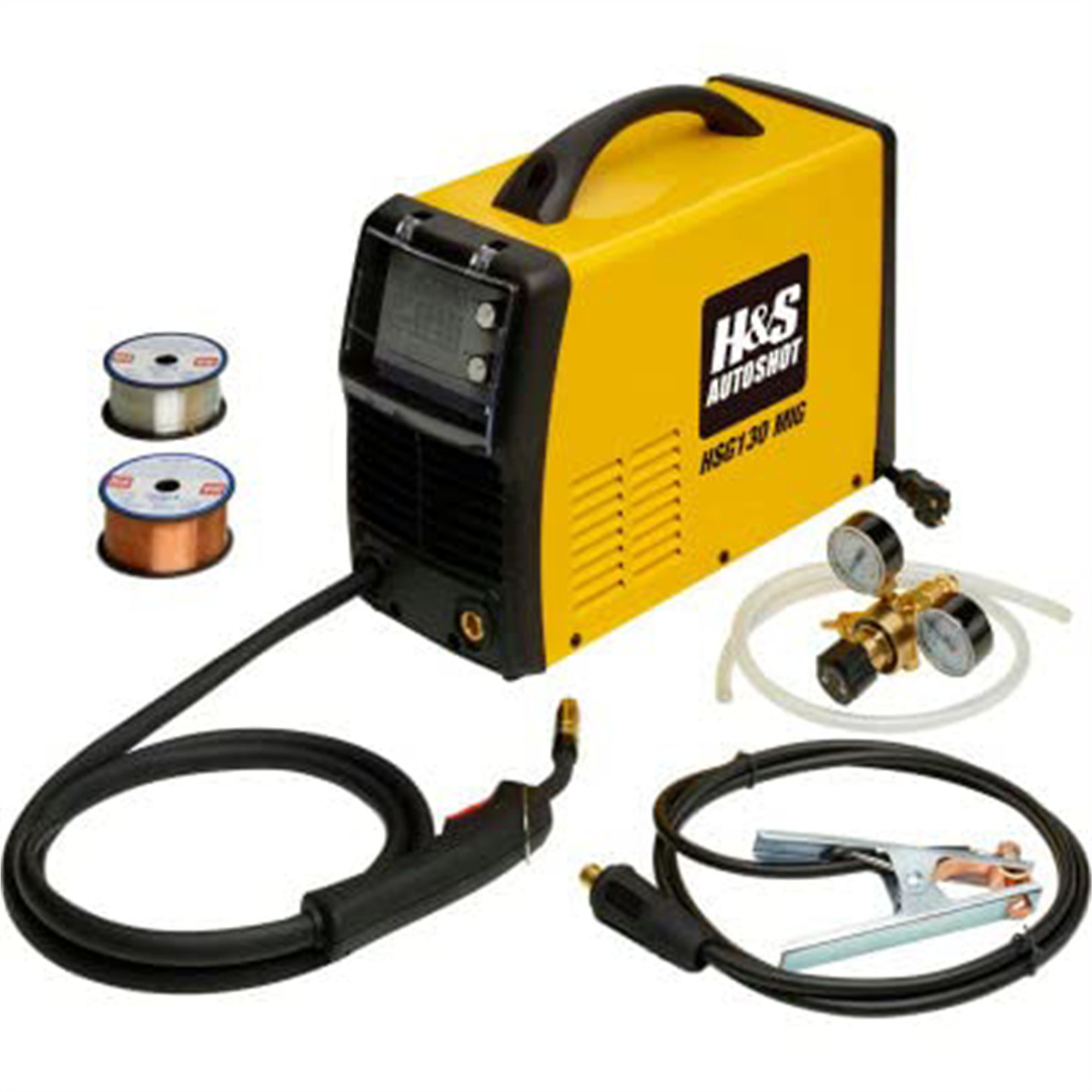 H&S AutoShot HSW-6213 MIG Welder 130 Amp Inverter with Infintely ...