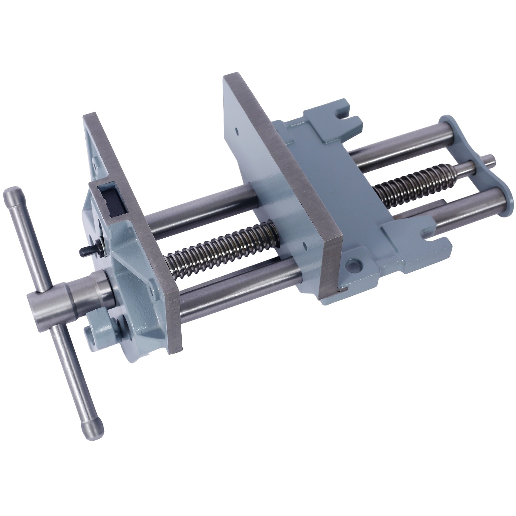 9 in. Heavy-Duty Cast Iron Vise, Rapid Action Woodworking Vise, Gray ...