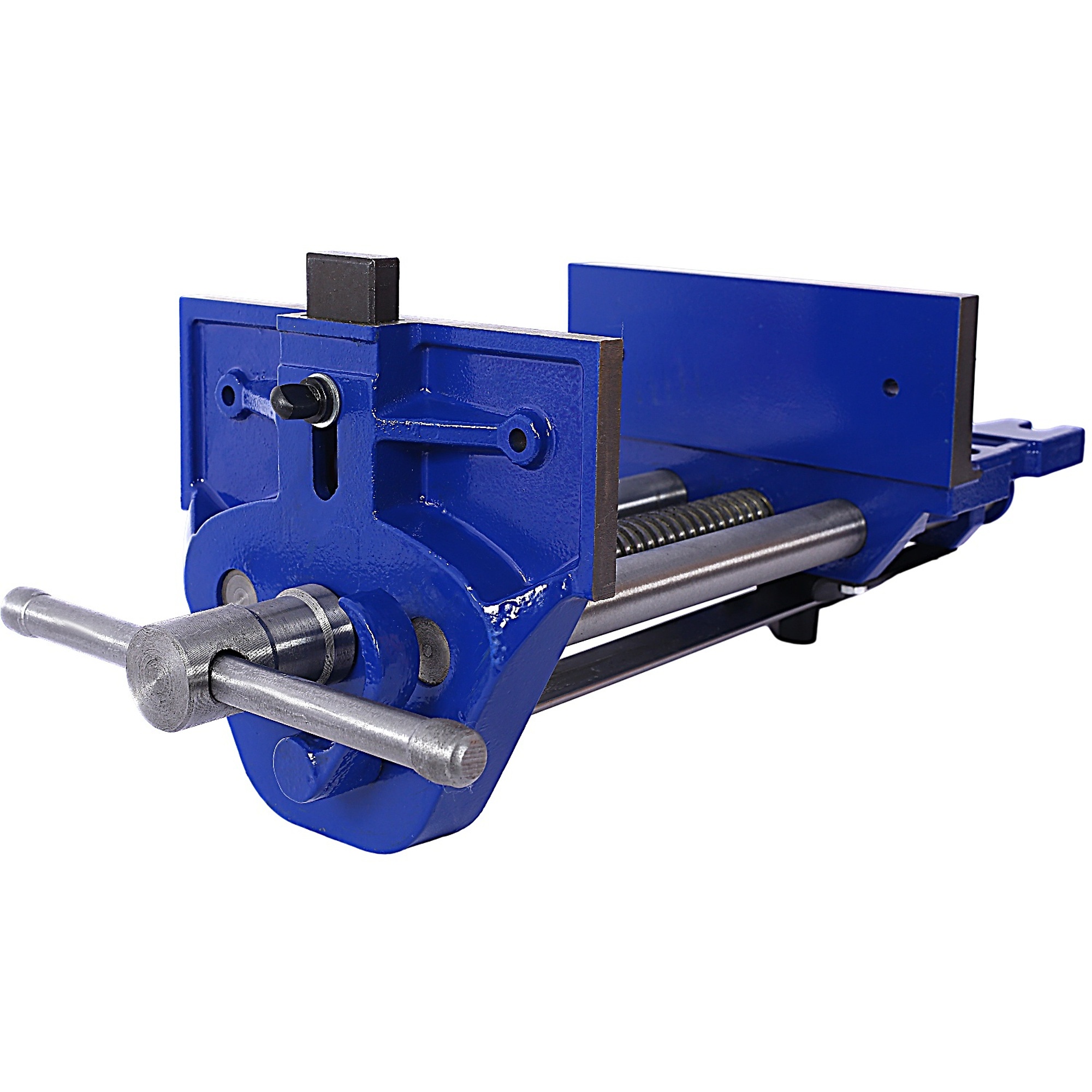 7 in. Heavy-Duty Cast Iron Vise, Rapid Action Woodworking Vise, Blue ...