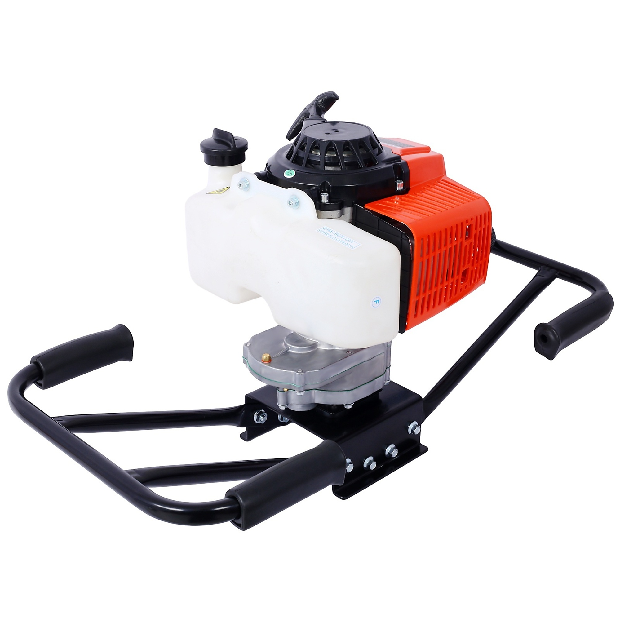 3/4 in. 2. 7HP Post Hole Digger 63cc two person handle Gas-Powered 2 ...