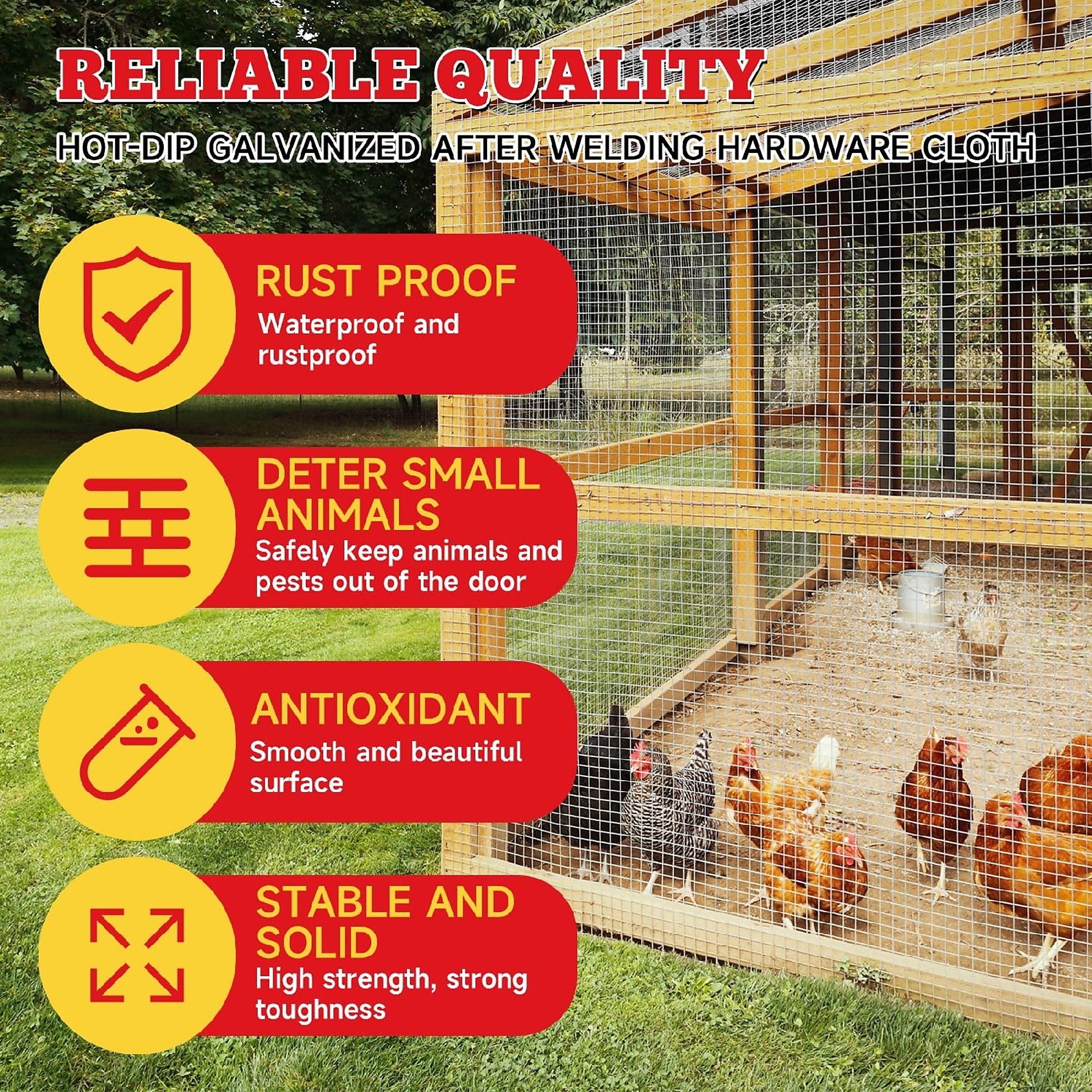 1/2 in. x 4 ft. x 100 ft. 19-Gauge Hot-Dip Galvanized Welding Hardware ...