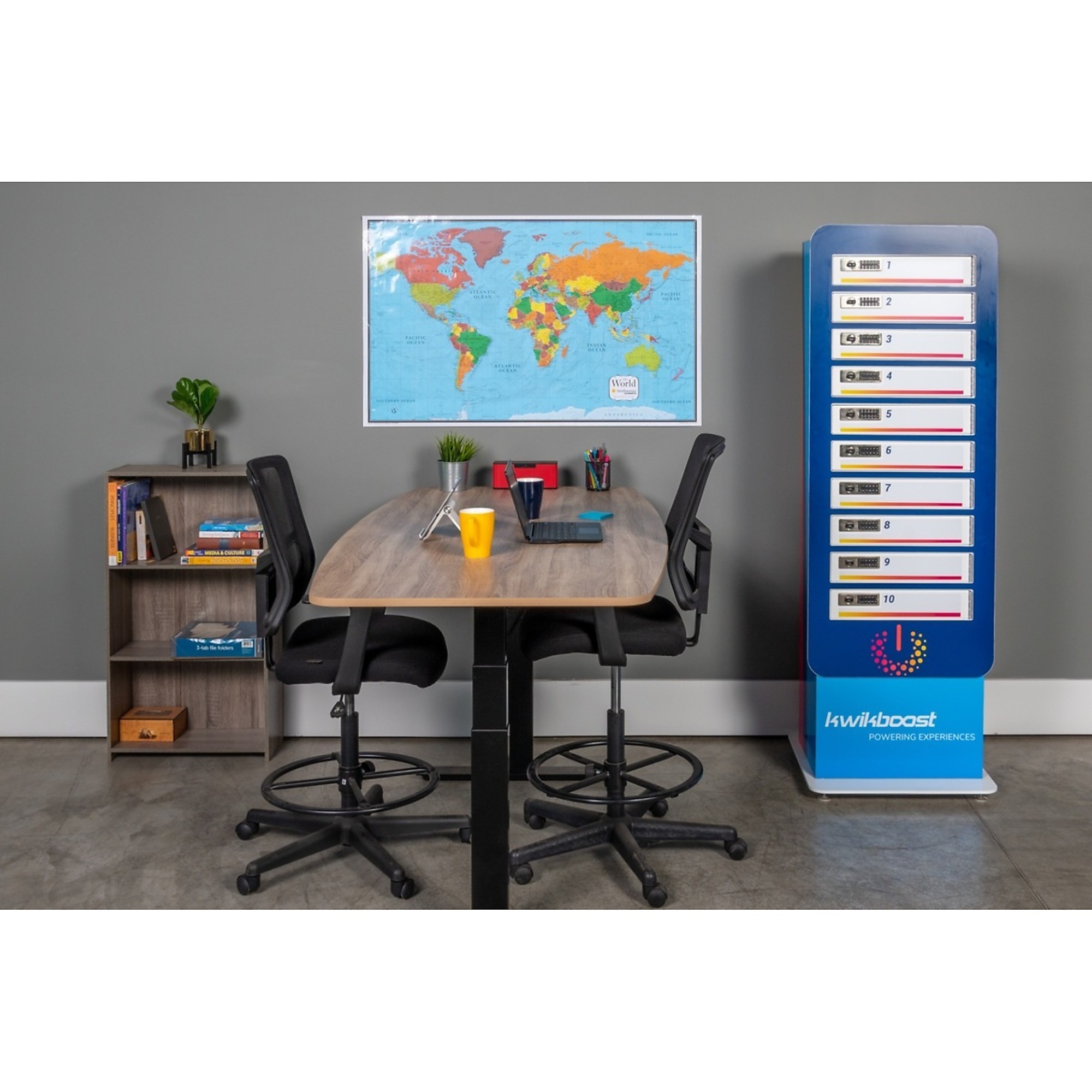 KwikBoost® 10-Bay Multi-Device Charging Locker with Custom Graphics ...