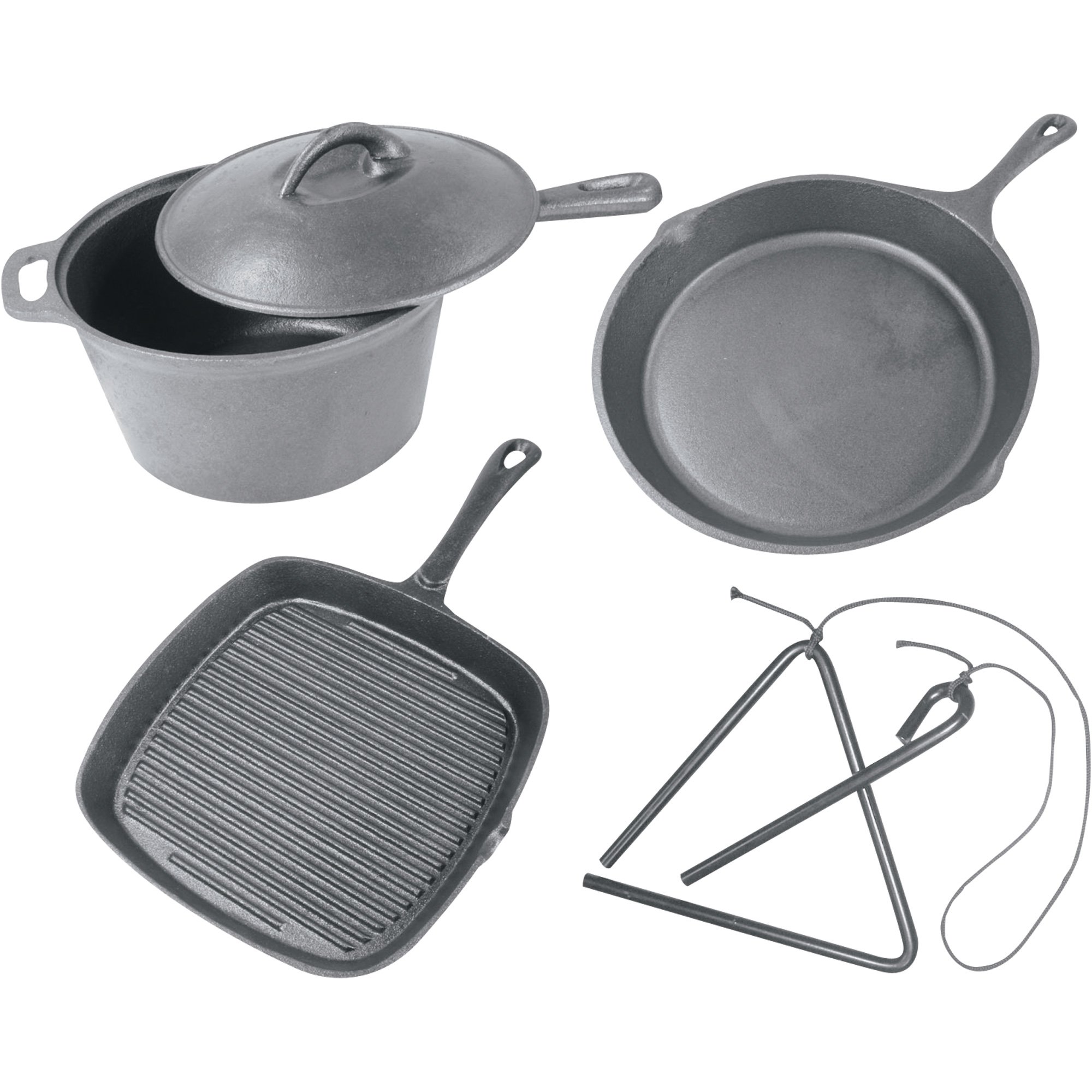 Buffalo Tools 5-Pc. Cast Iron Cookware Set | Northern Tool