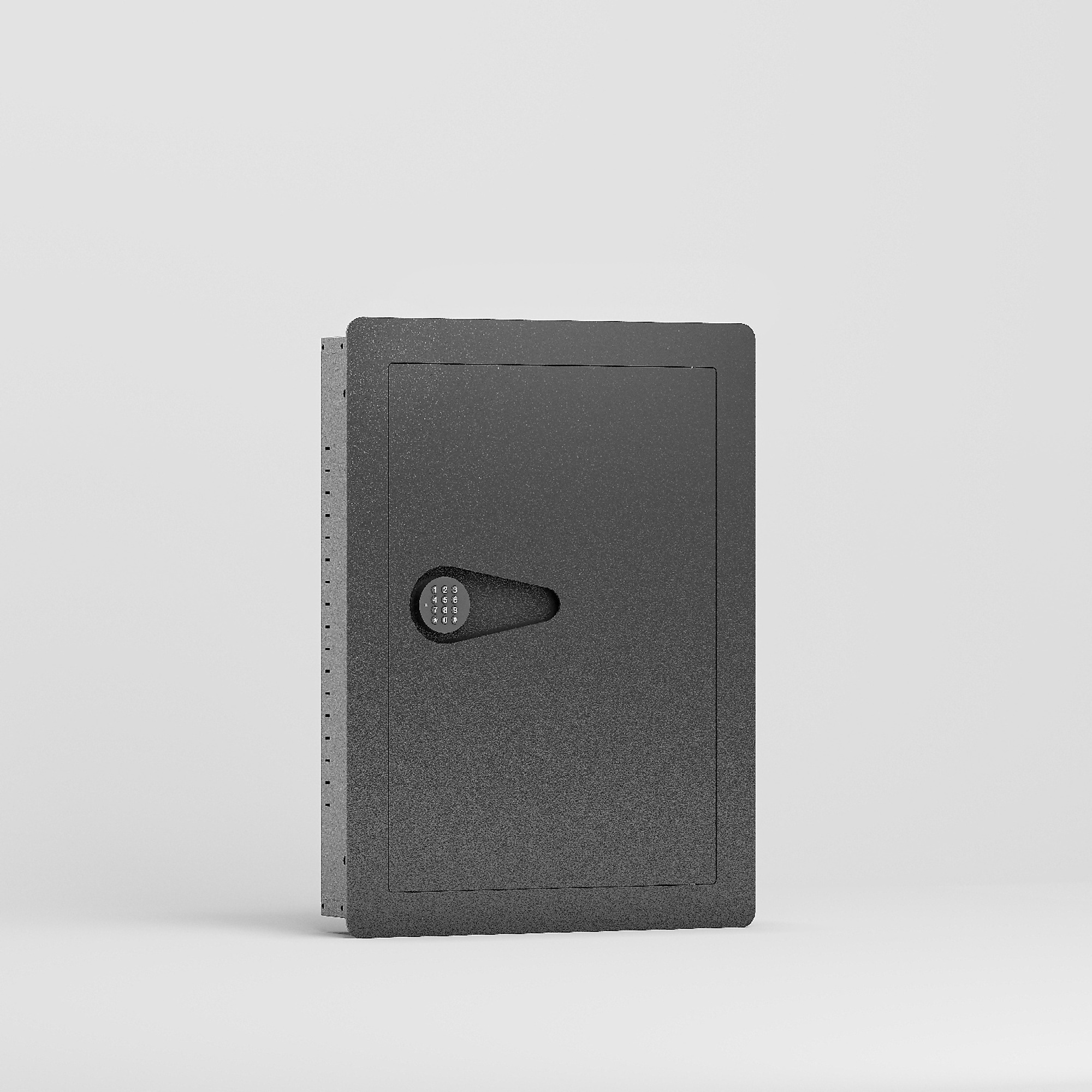 1.22 cu. ft. Steel Fire-Resistant Combination Lock Wall Safe with 2 ...