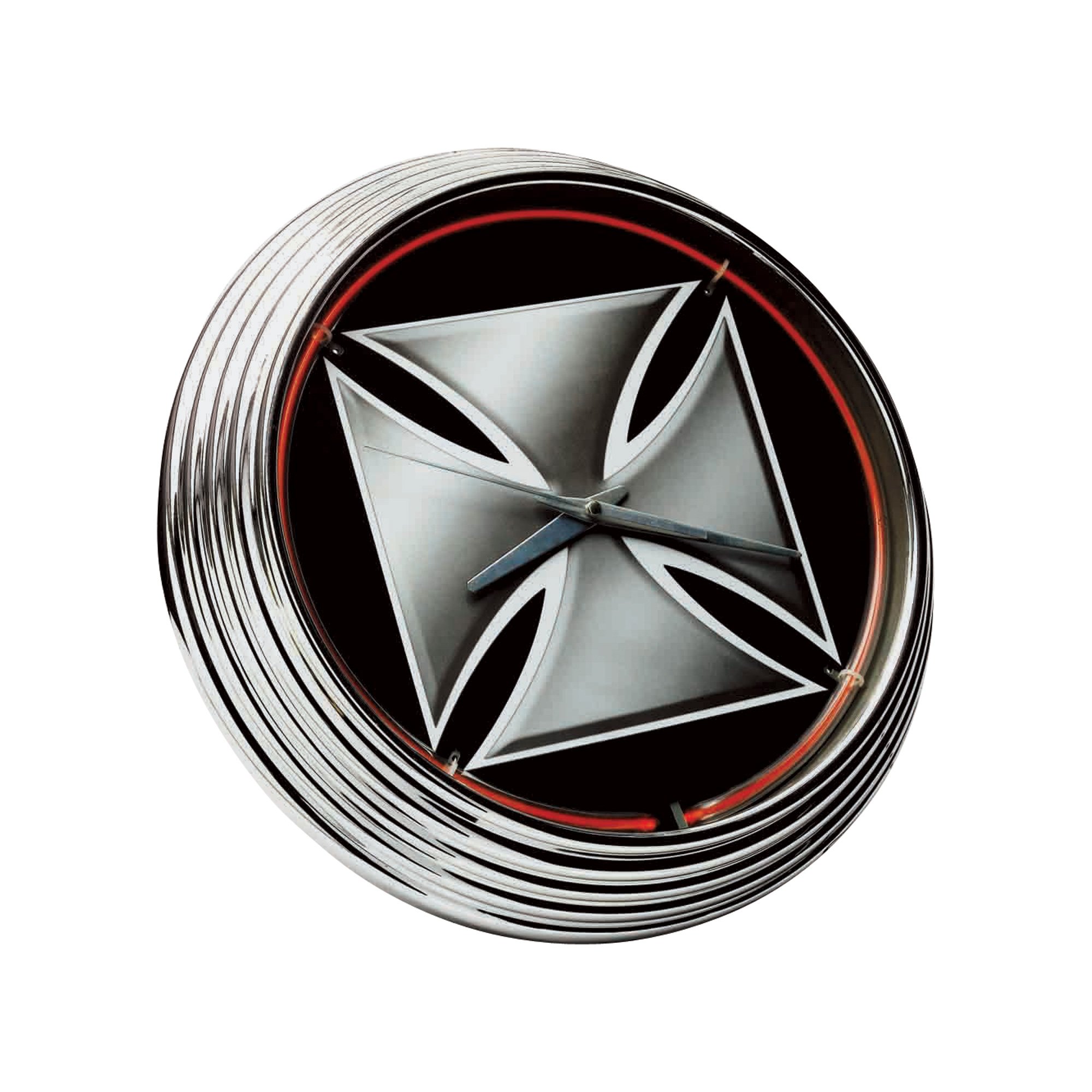 On the Edge Neon Iron Cross Clock — Model# 251001 | Northern Tool