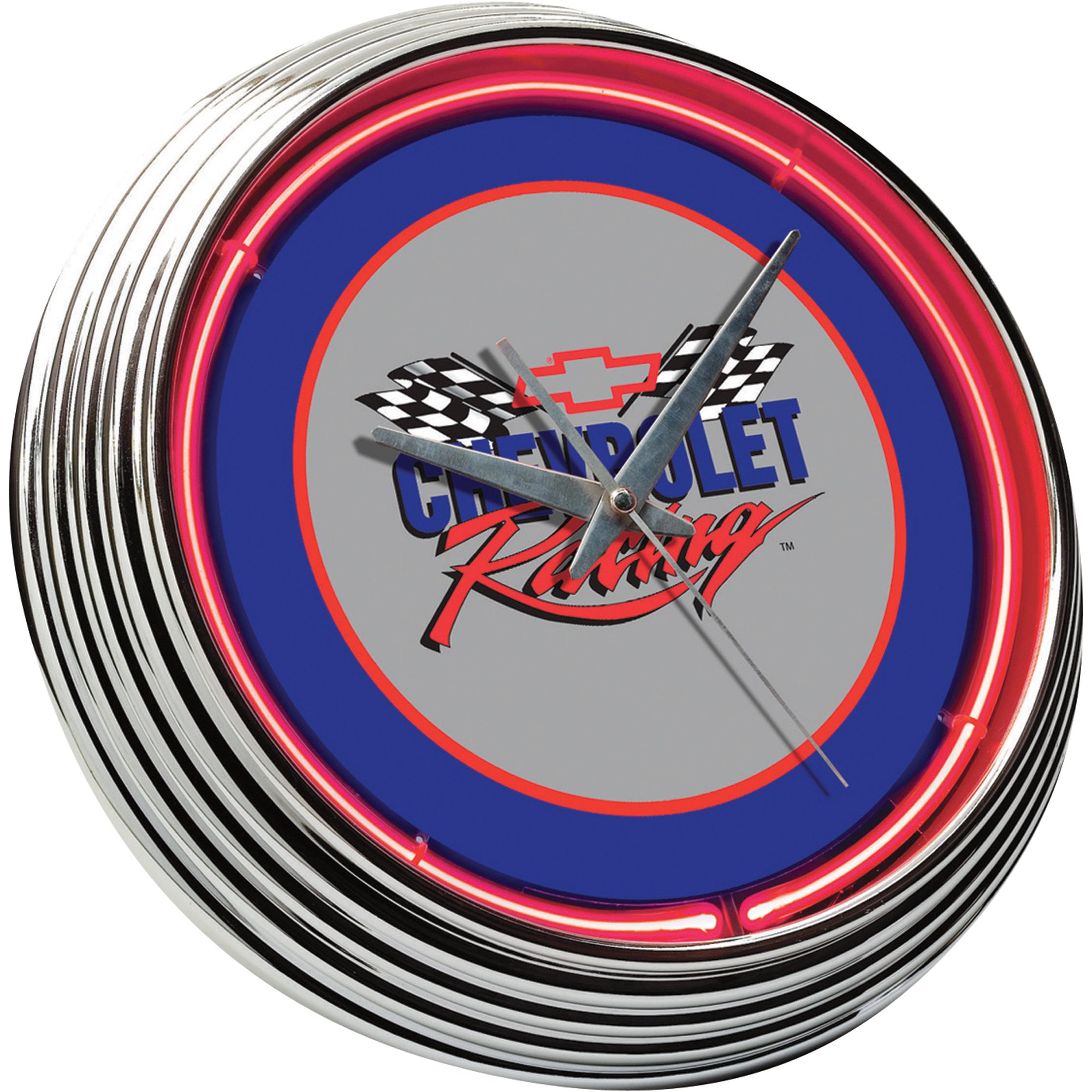 On The Edge Neon Chevy Racing Clock — Model# 259011 | Northern Tool