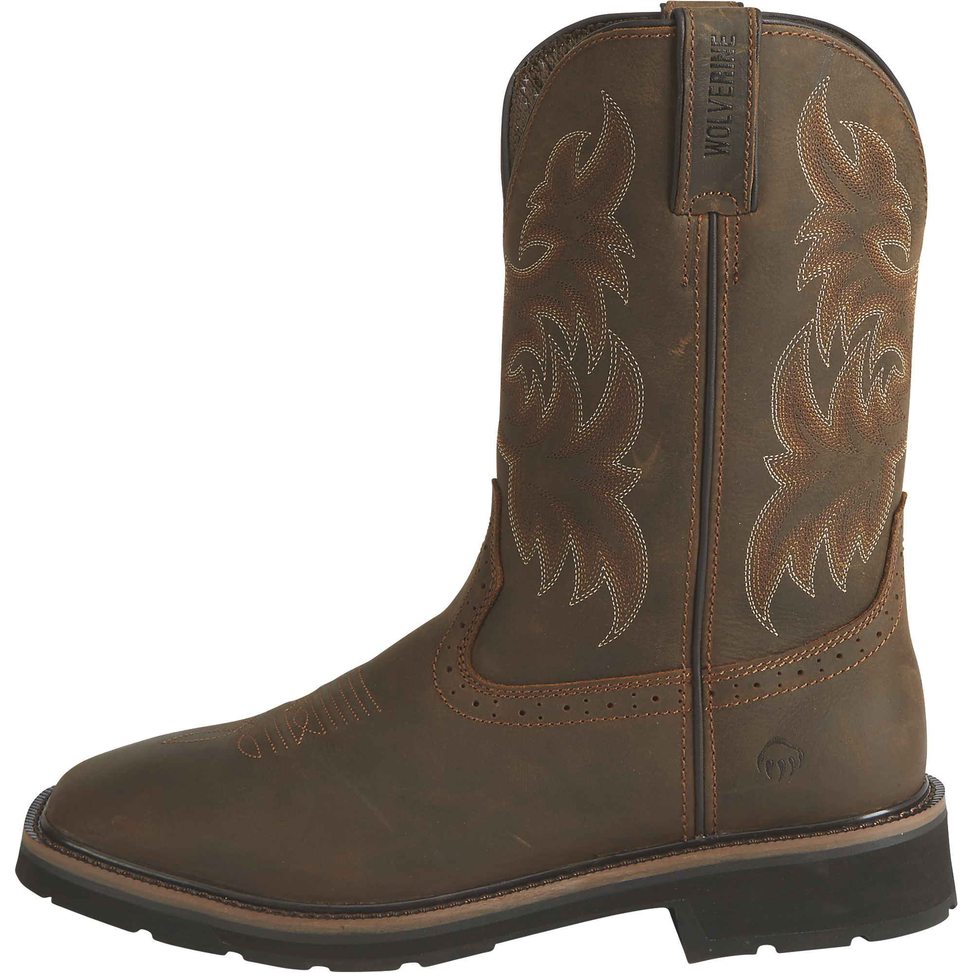 Wolverine Men's 10in. Rancher Work Boots - Dark Brown/Rust, Size 7 1/2 ...