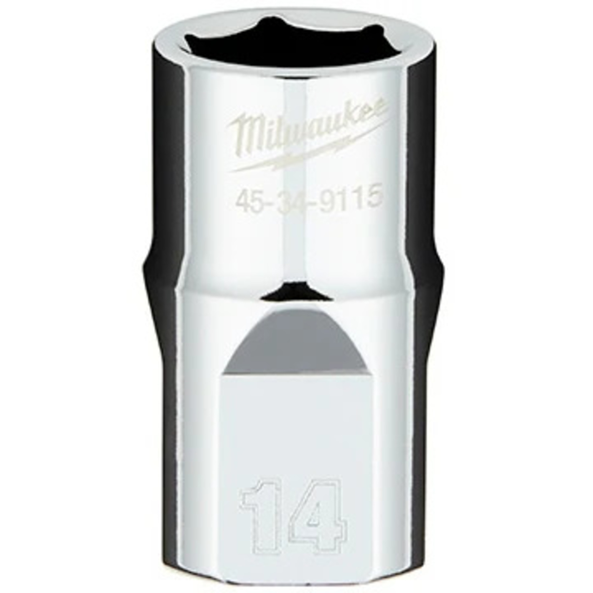 Milwaukee 1/2\" Drive 14MM Metric 6-Point Socket with FOUR FLAT Sides ...