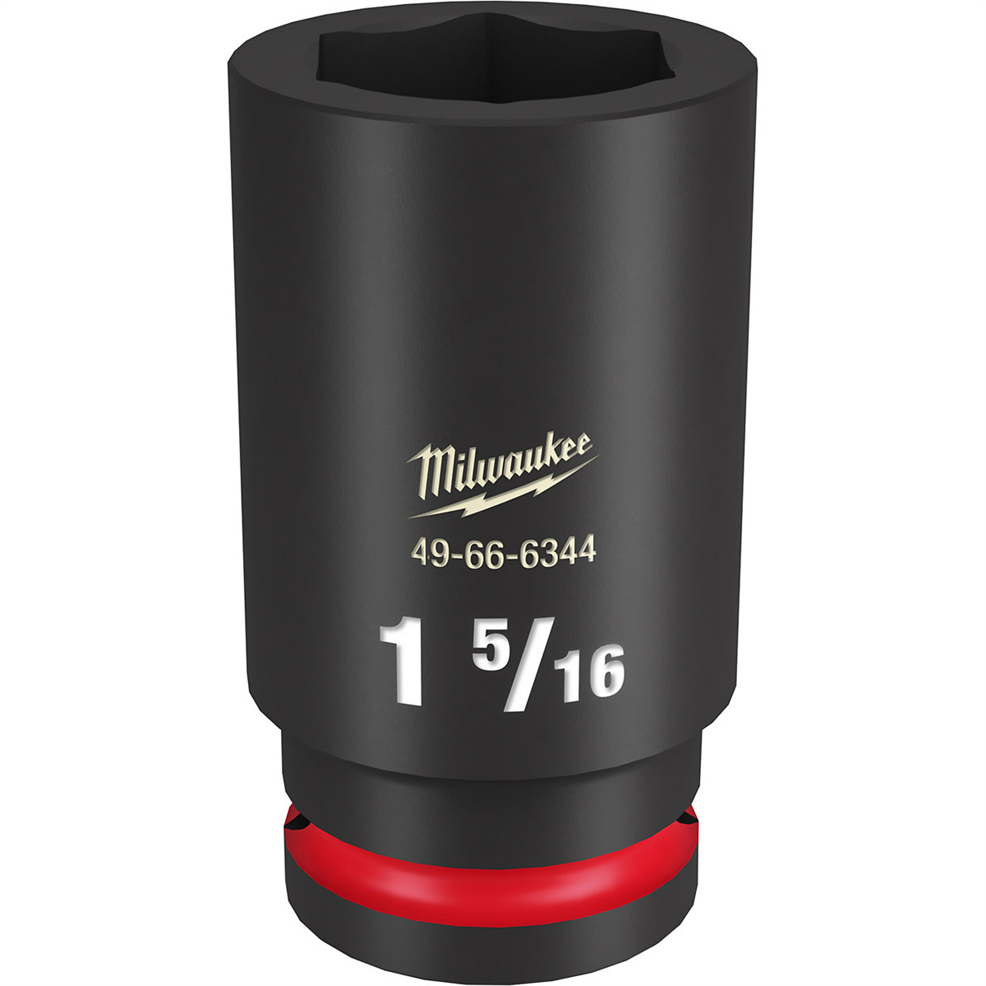 Milwaukee SHOCKWAVE Impact Duty 3/4\"Drive 1-5/16\" Deep 6 Point Socket ...