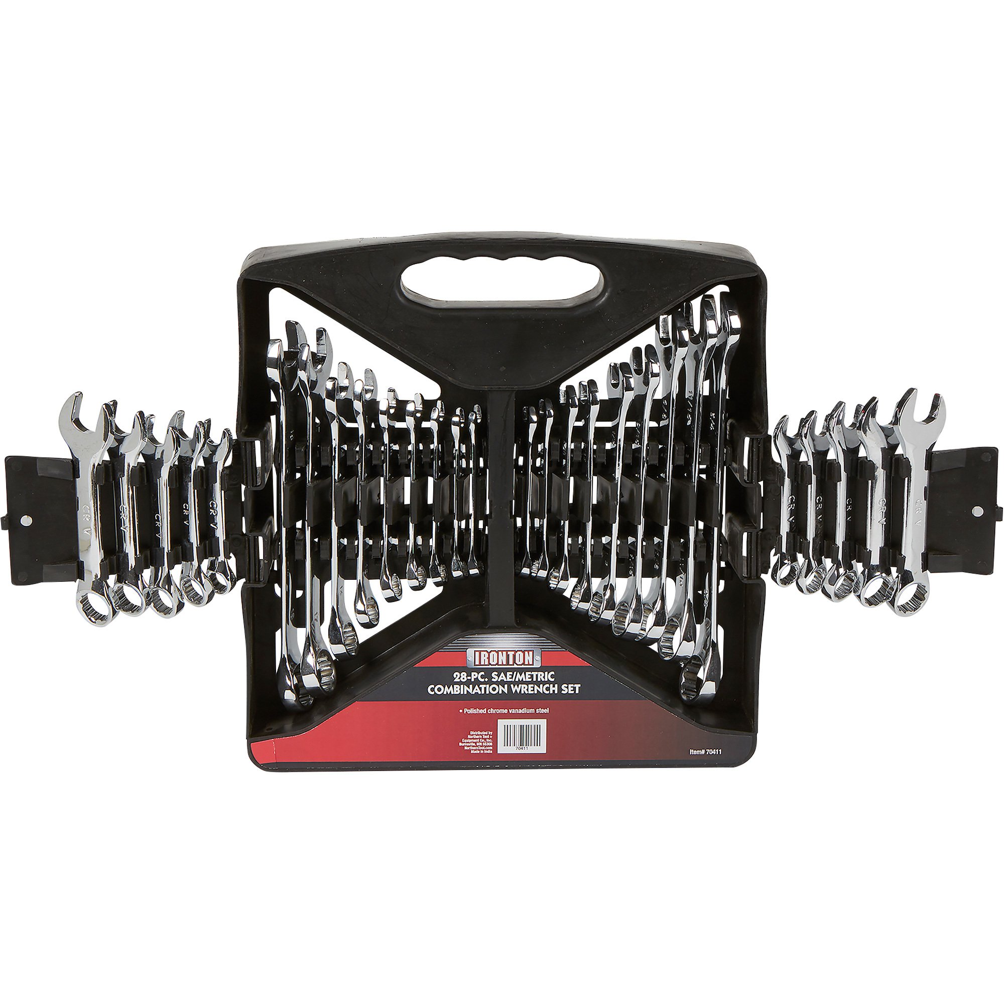 Ironton SAE/Metric Combination Wrench Set — 28-Pc. | Northern Tool