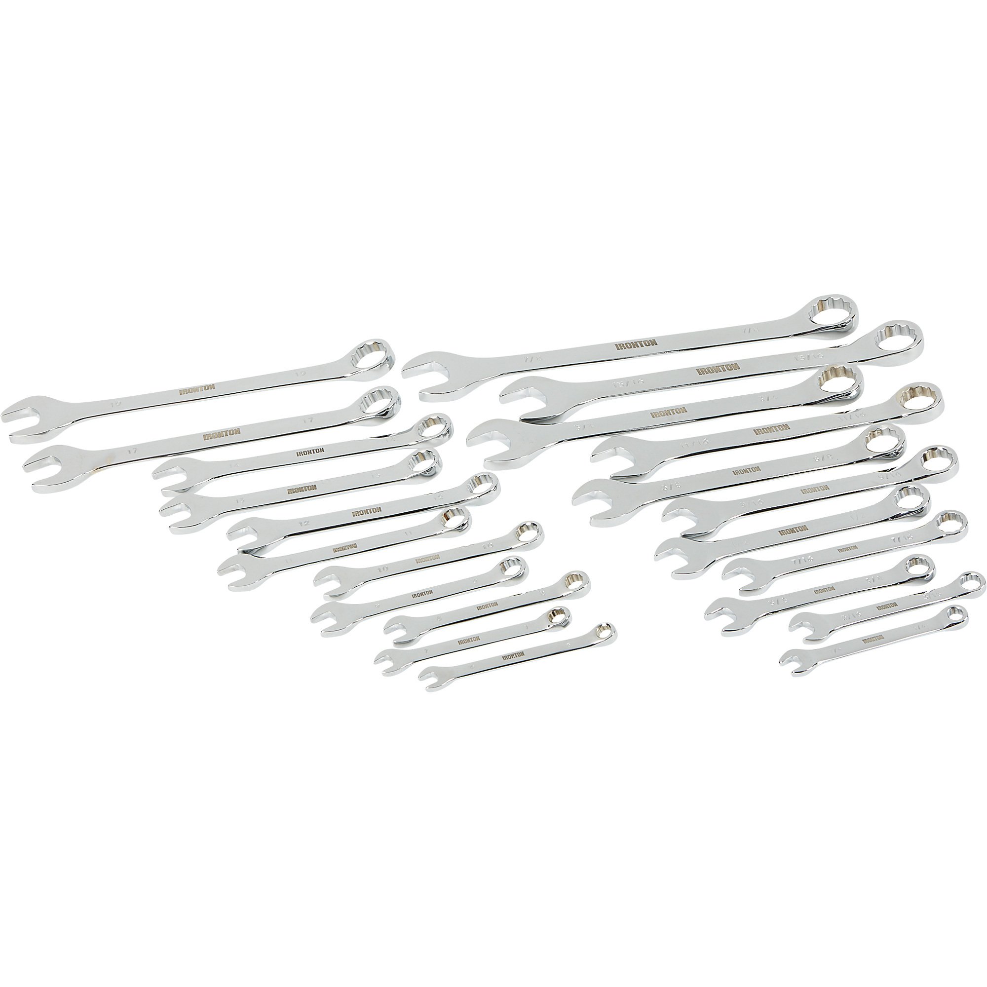 Ironton SAE/Metric Combination Wrench Set — 22-Pc. | Northern Tool