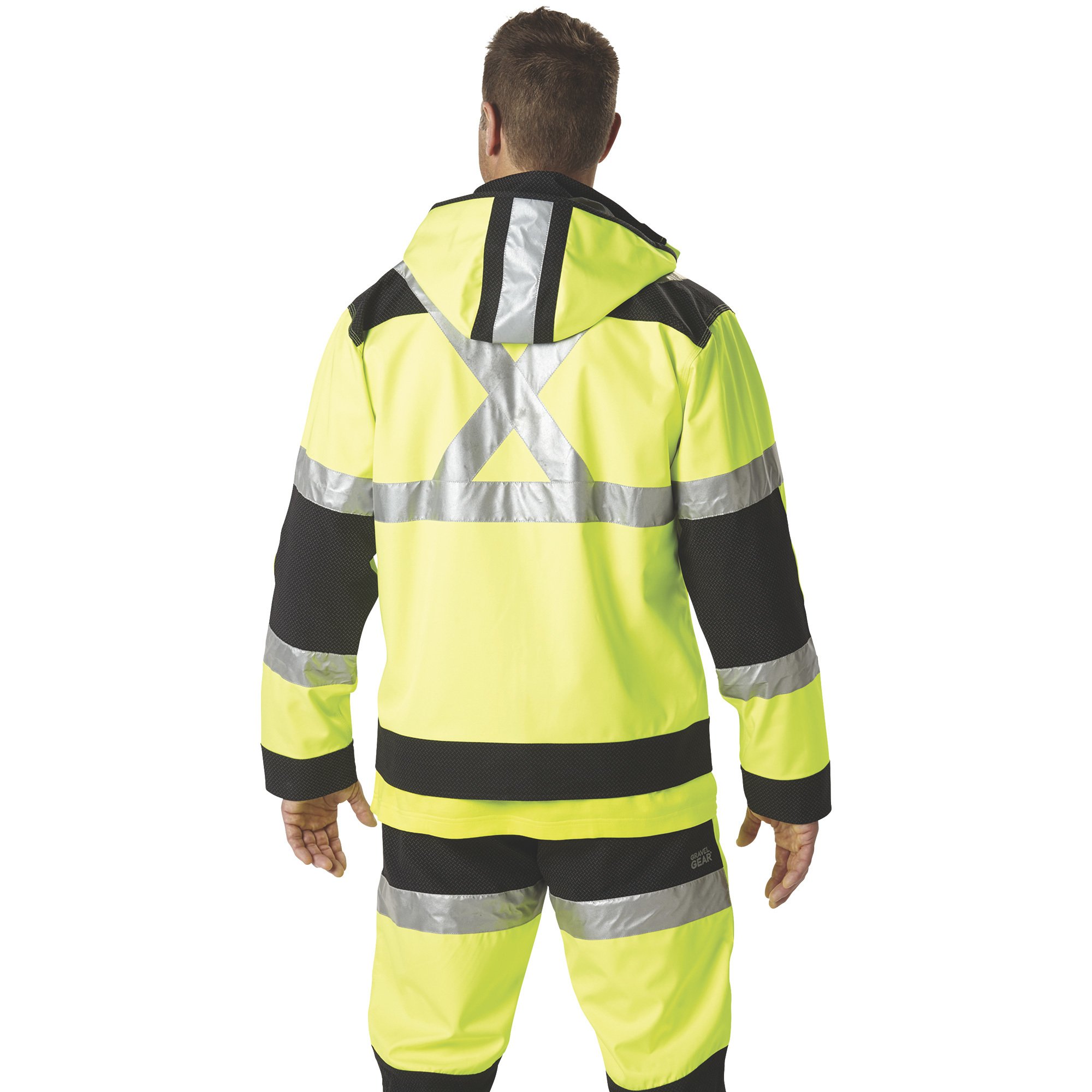 Gravel Gear Men’s Class 3 High Visibility 7.1-Oz. Hooded Waterproof ...