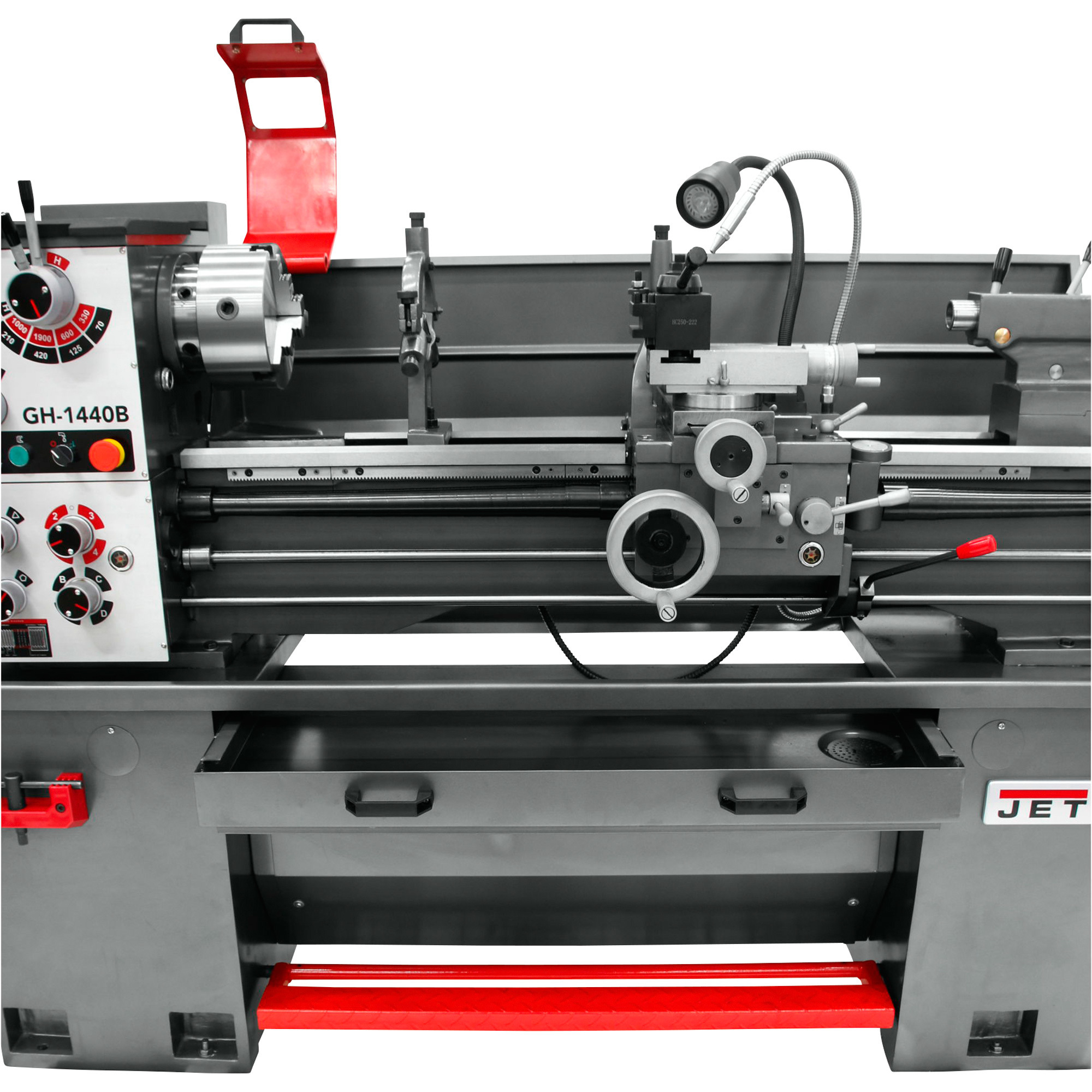 JET Geared-Head Bench Lathe, 14in. x 40in., Single-Phase, Model# GH ...