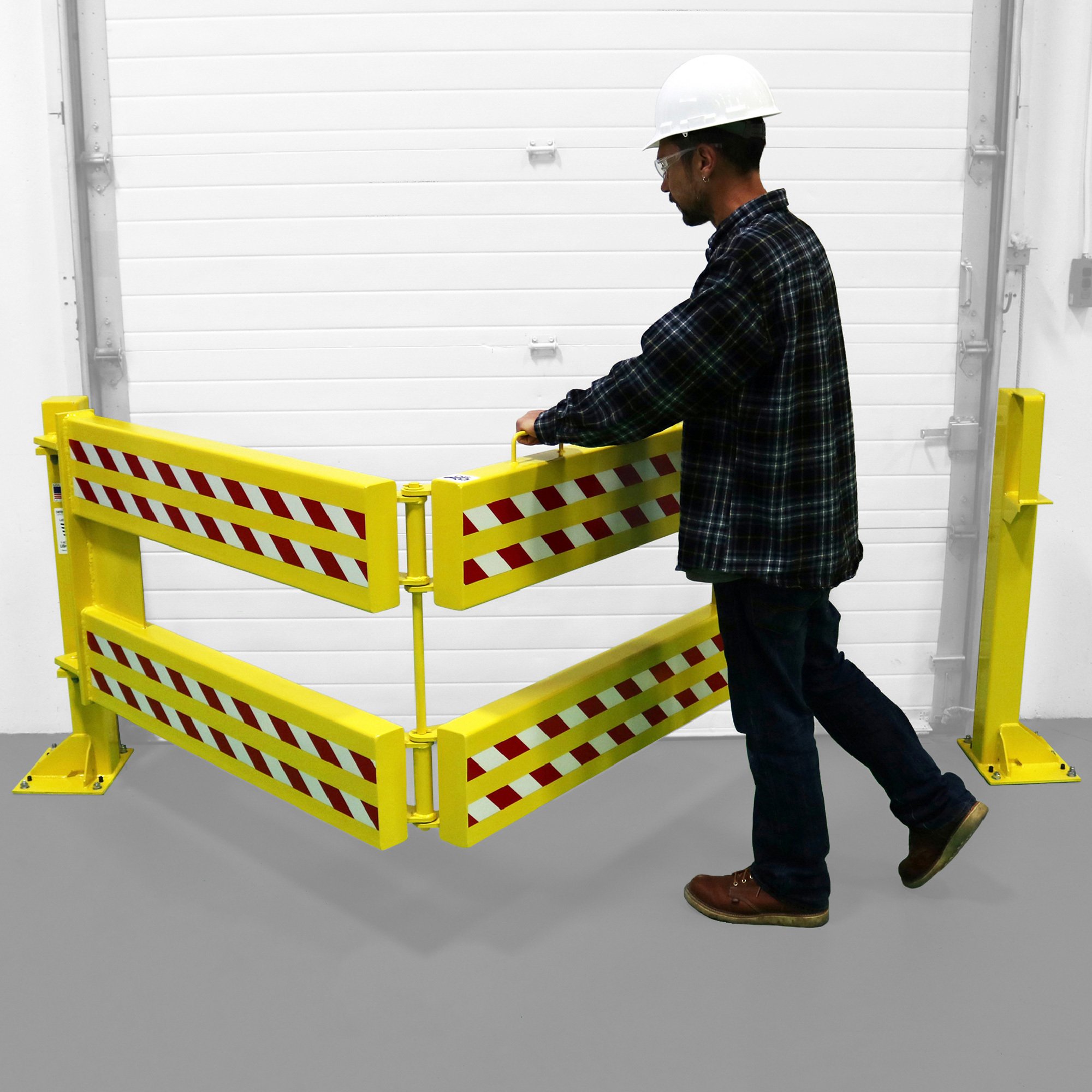 US Netting Defender Gate 20 Loading Dock Safety Gate — 8ft.L x 42in.H ...