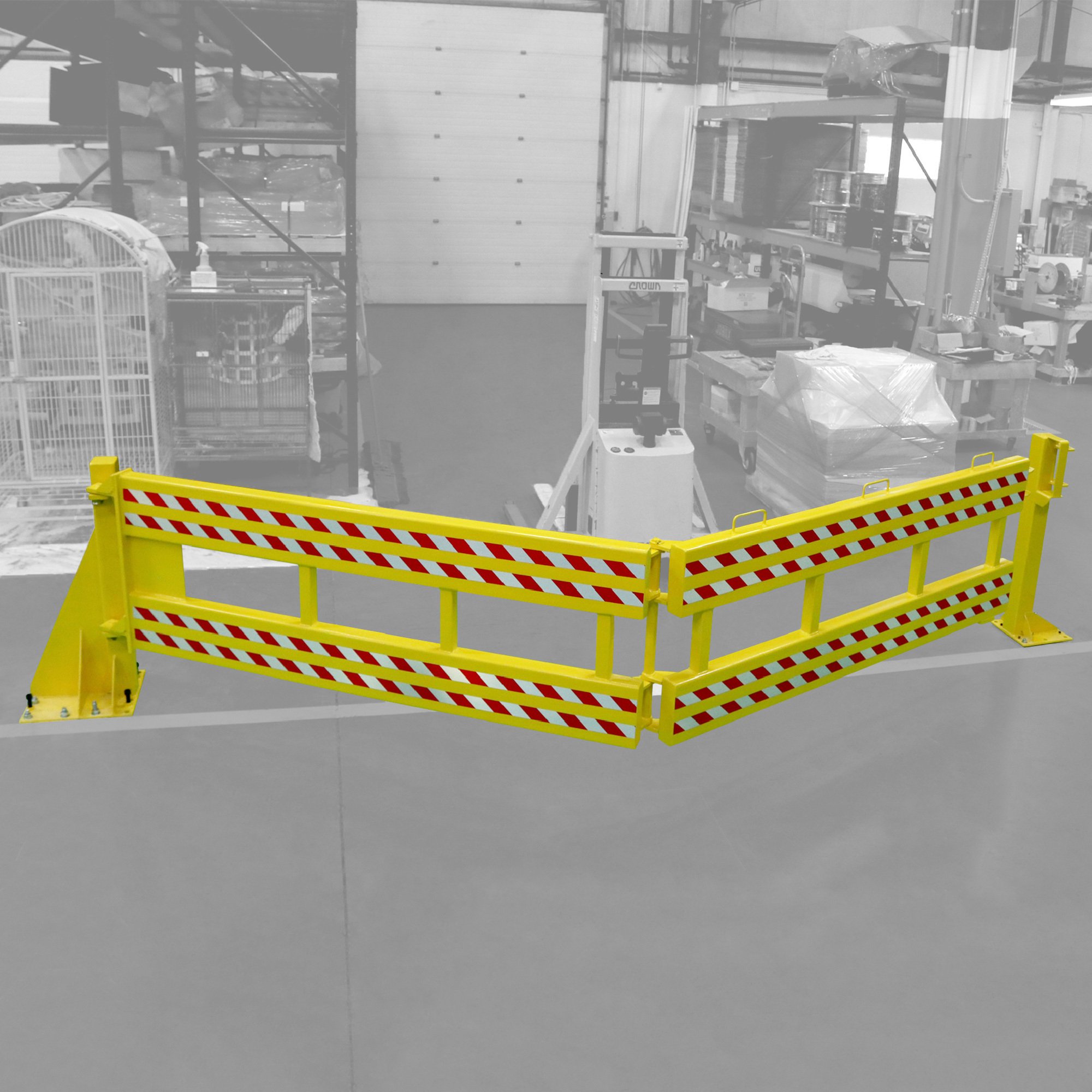 US Netting Defender Gate XL Loading Dock Safety Gate — 12ft.L x 42in.H ...