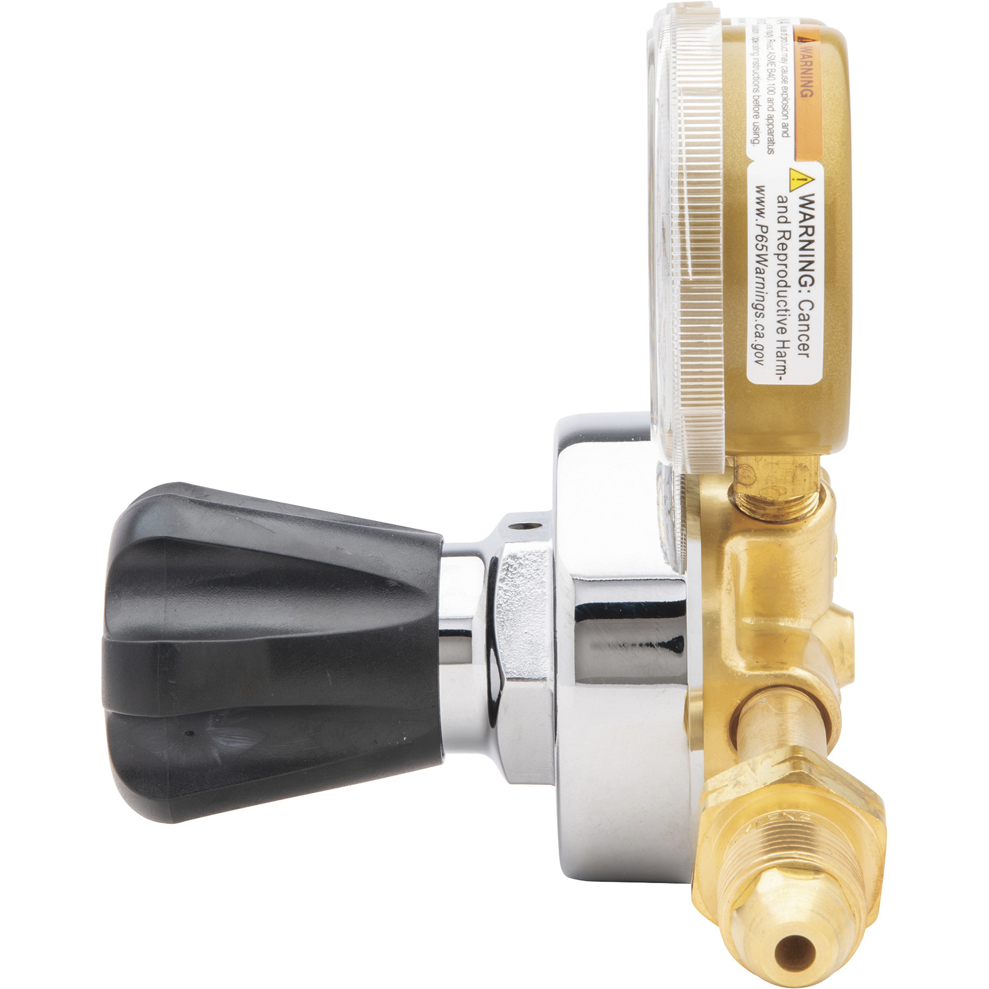 Harris Single-Stage 25GX Acetylene Regulator with Knob — 0–15 PSIG, 510 ...