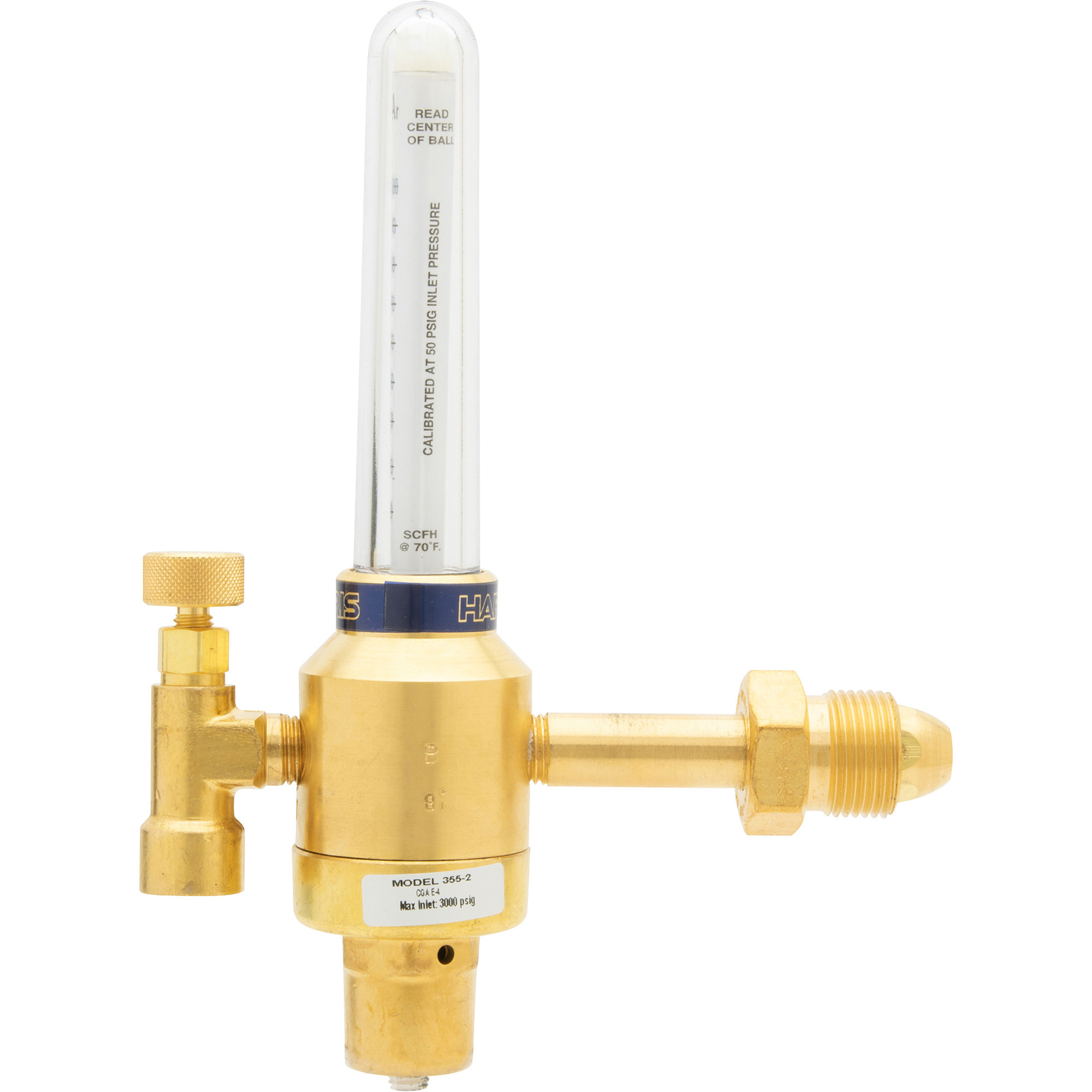Harris Flowmeter Regulator, Argon/Carbon Dioxide, CGA 580 Inlet, 5/8in ...