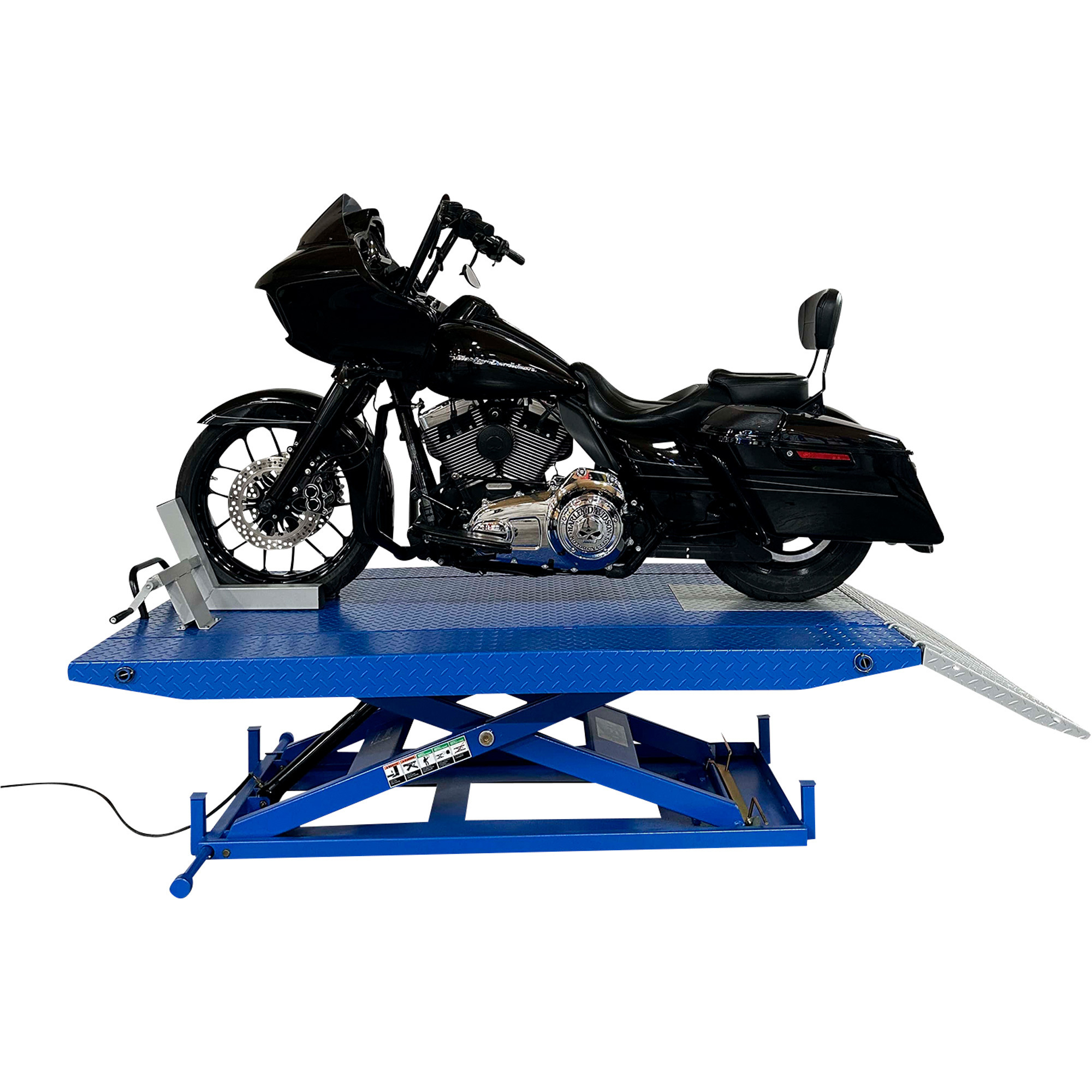 Tuxedo High-Rise Motorcycle Lift, 1500-Lb. Capacity, Blue/Gray, Model ...