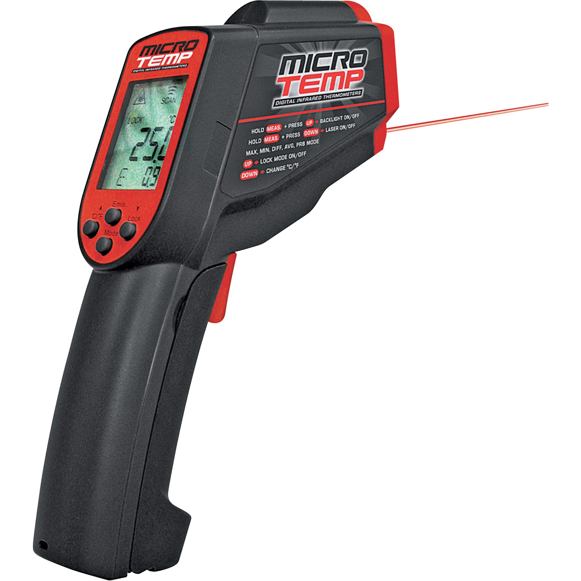 Microtemp 50:1 Professional-Grade IR Thermometer | Northern Tool