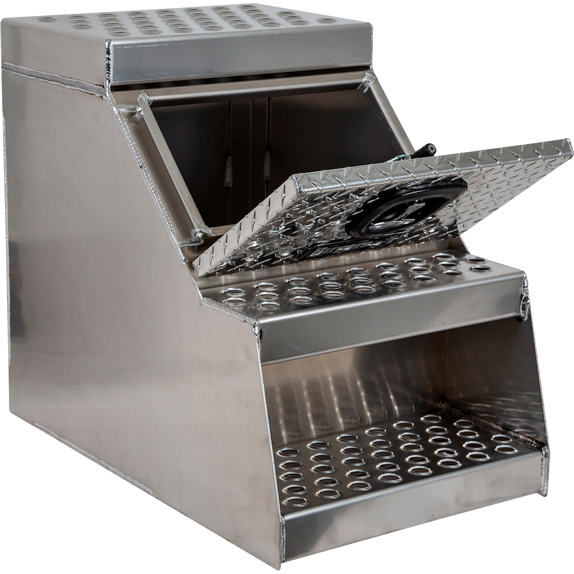 Buyers Products Aluminum Heavy-Duty Step Truck Tool Box — Smooth ...