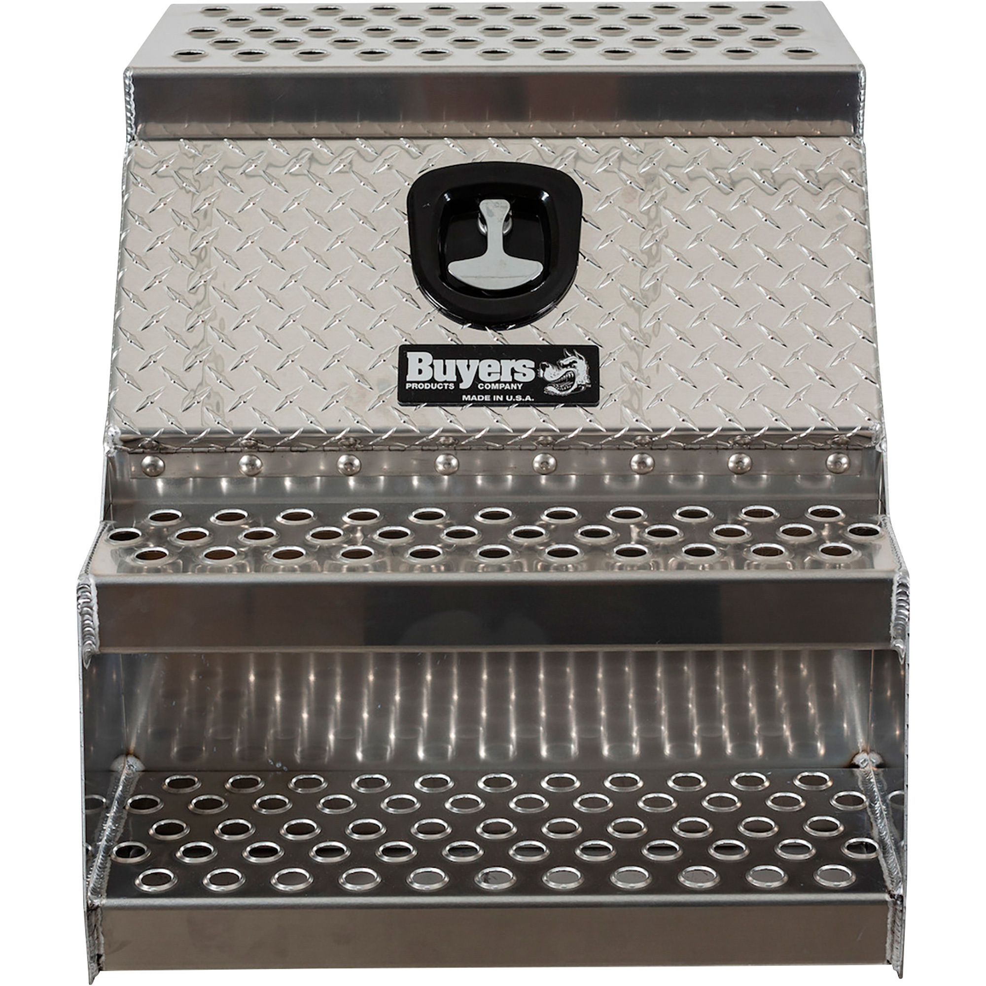 Buyers Products Aluminum Heavy-Duty Step Truck Tool Box, Smooth/Diamond ...