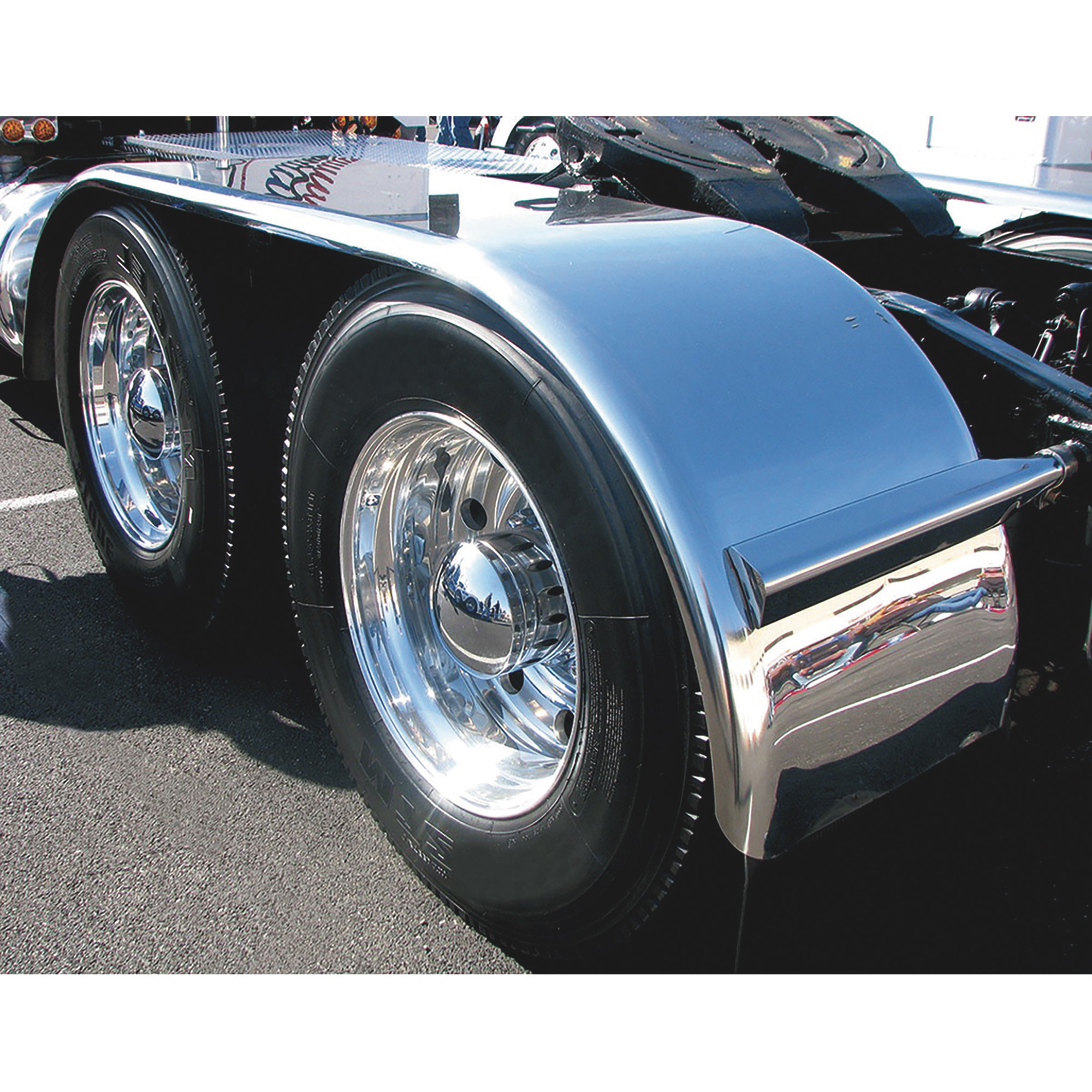 Trux Accessories Stainless Steel Truck Fender, Full Fender, 132in.L x ...