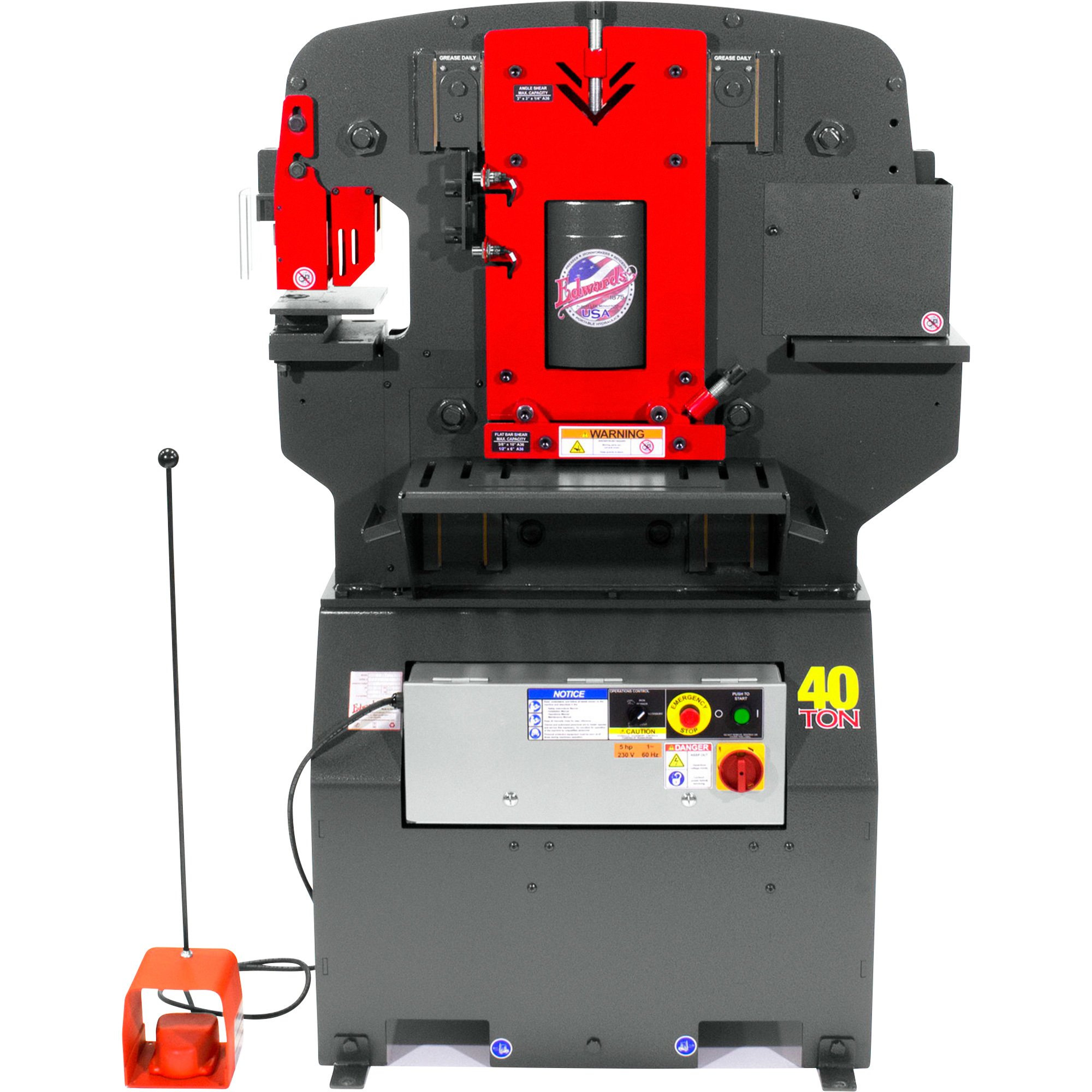 Edwards Ironworker with Coper Notcher — 40-Ton, Model# 40231010 ...