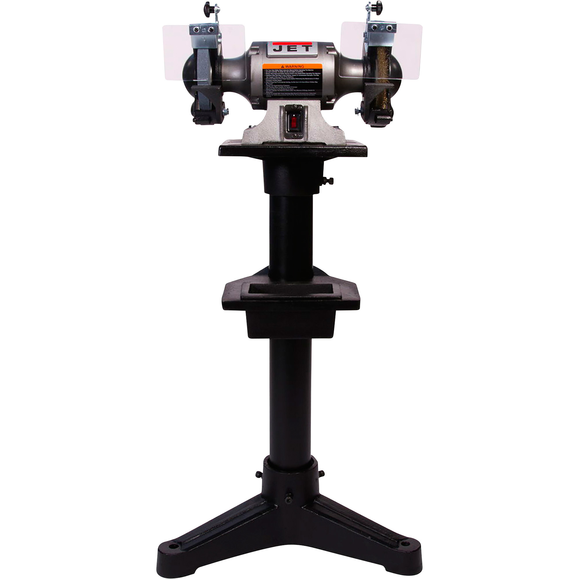 JET Benchtop Shop Grinder with Grinding Wheel and Wire Wheel, 6in. Dia ...