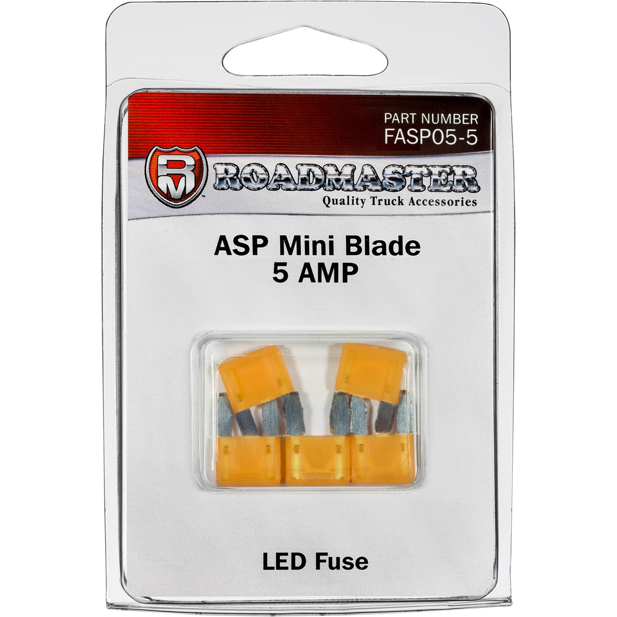RoadMaster ASP MIni Blade LED Fuse Kit, 5-Pack, 5 Amps, Model# FASP05-5 ...