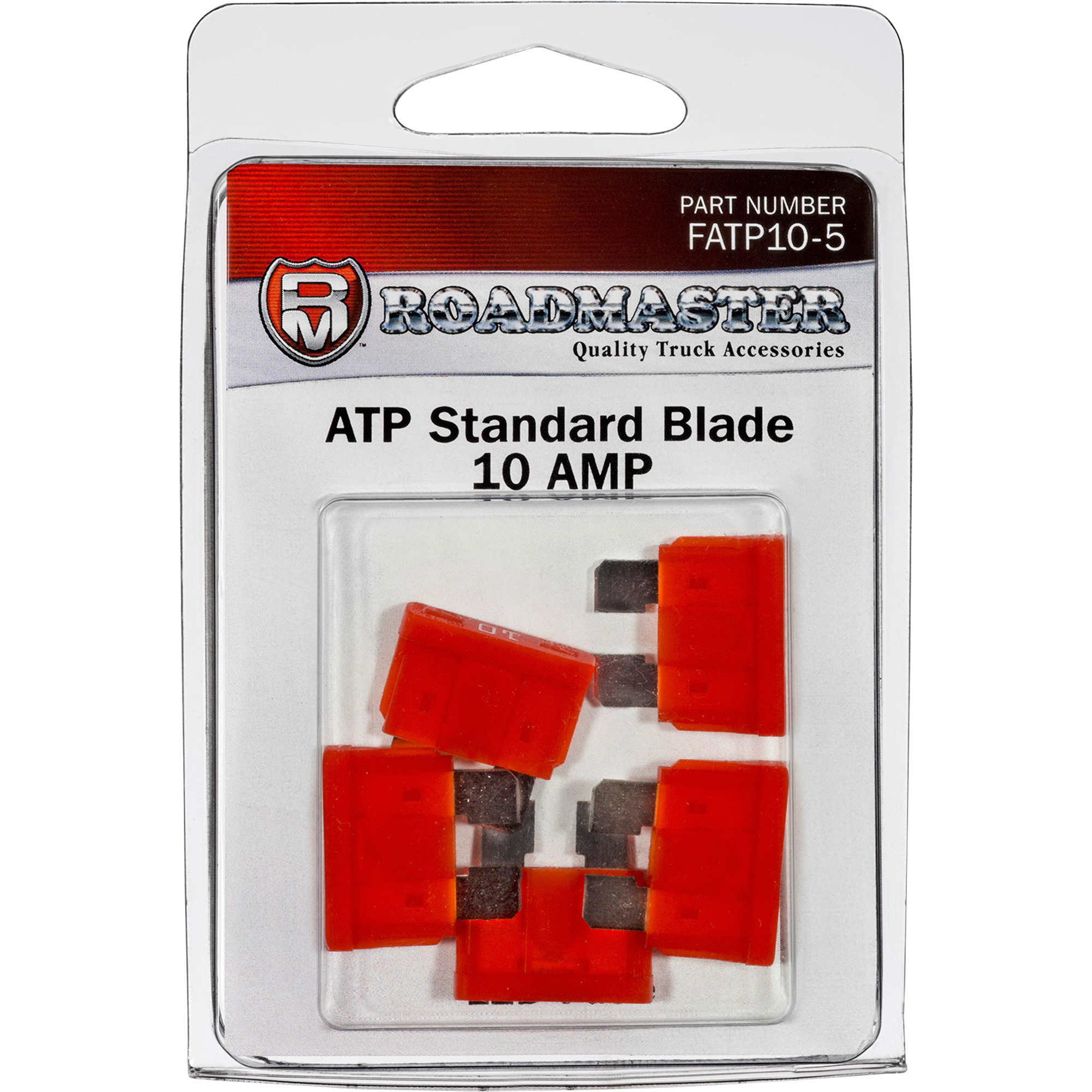 RoadMaster ATP Standard Blade LED Fuse Kit, 5-Pack, 10 Amps, Model ...