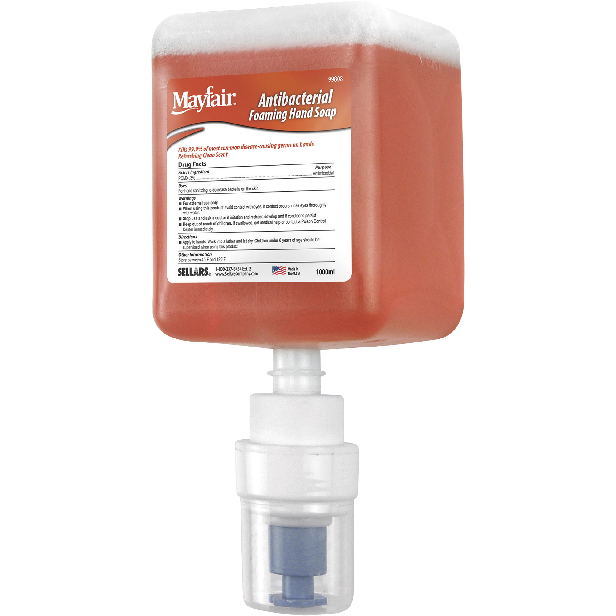 Mayfair Foaming Anti-Bacterial Soap Refills, (6) Refill Bottles ...