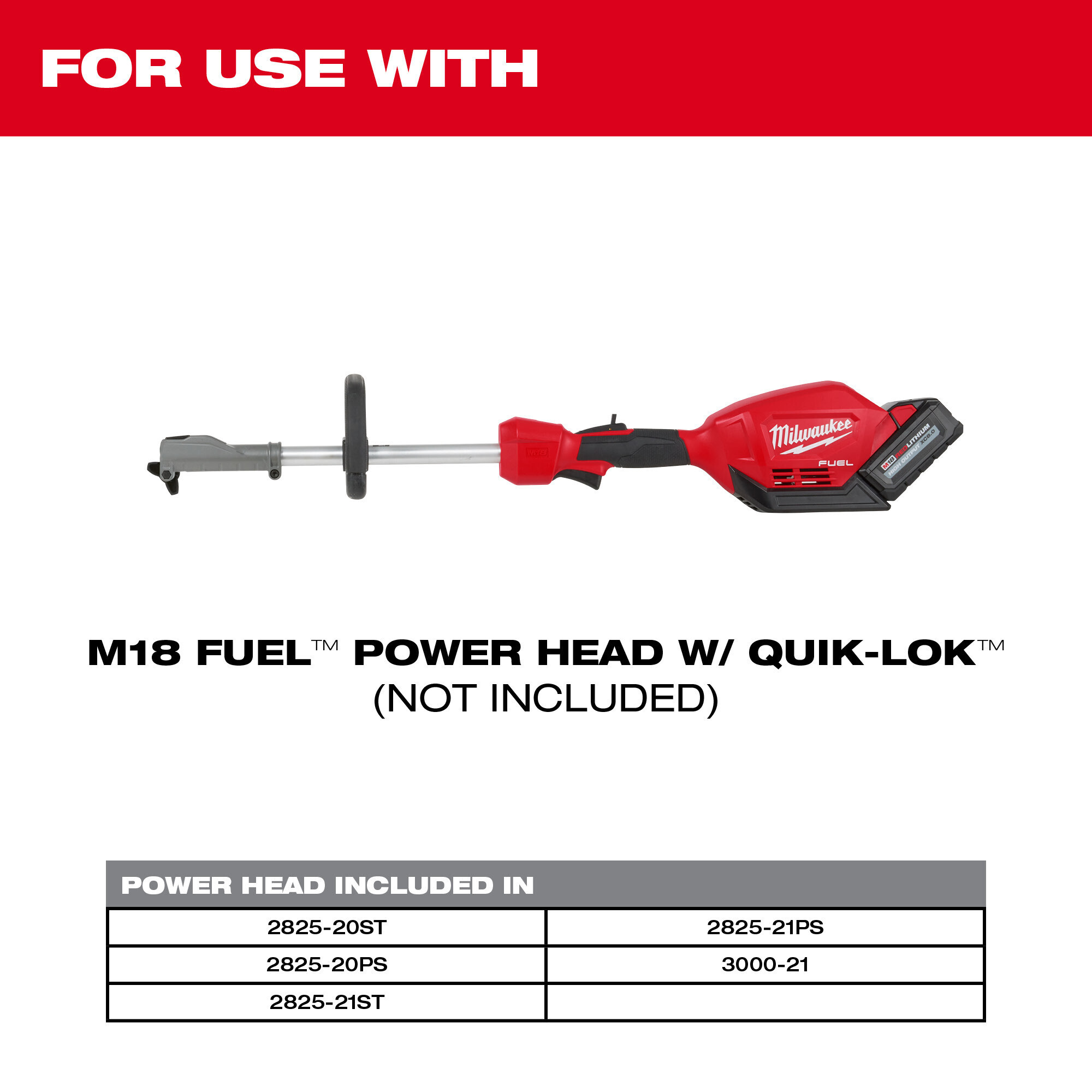 Milwaukee M18 Fuel QUIK-LOK String Trimmer Attachment, Model# 49-16 ...