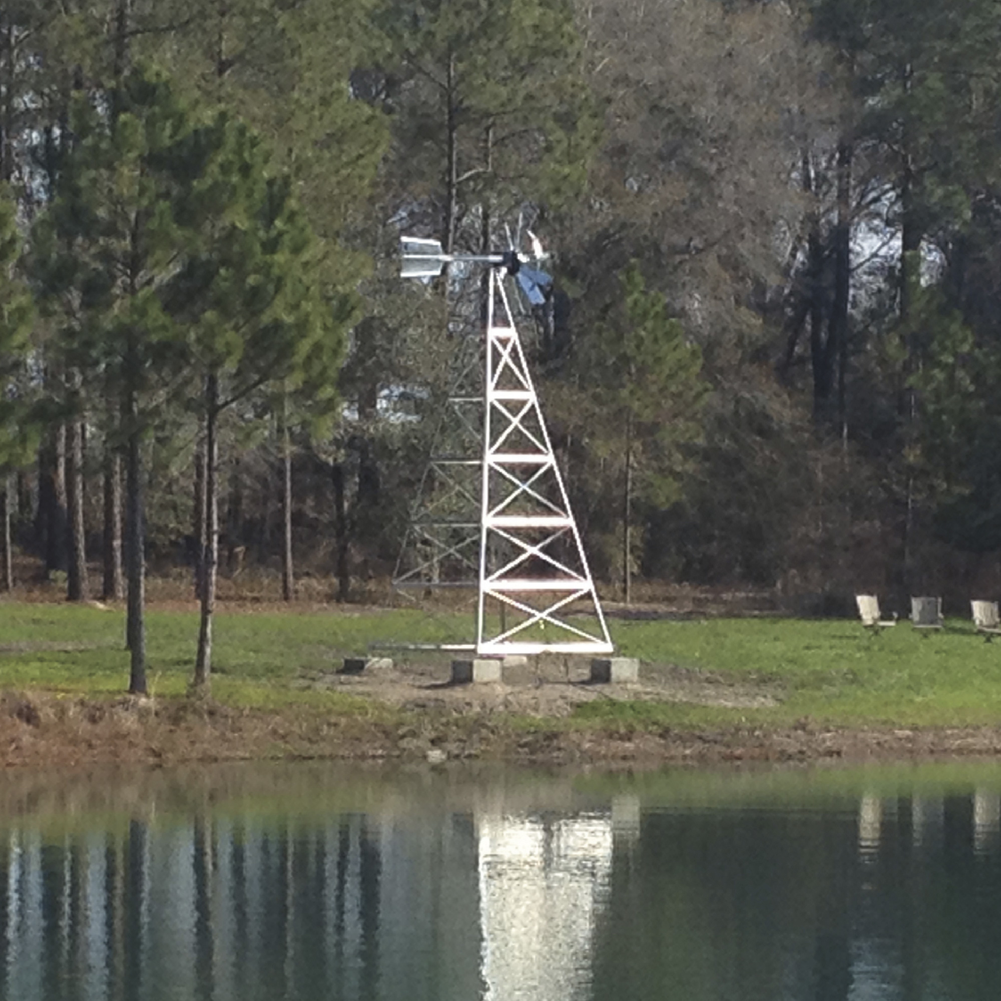 Outdoor Water Solutions 27ft. Windmill Aeration System, 27ft.H x 73in.W ...