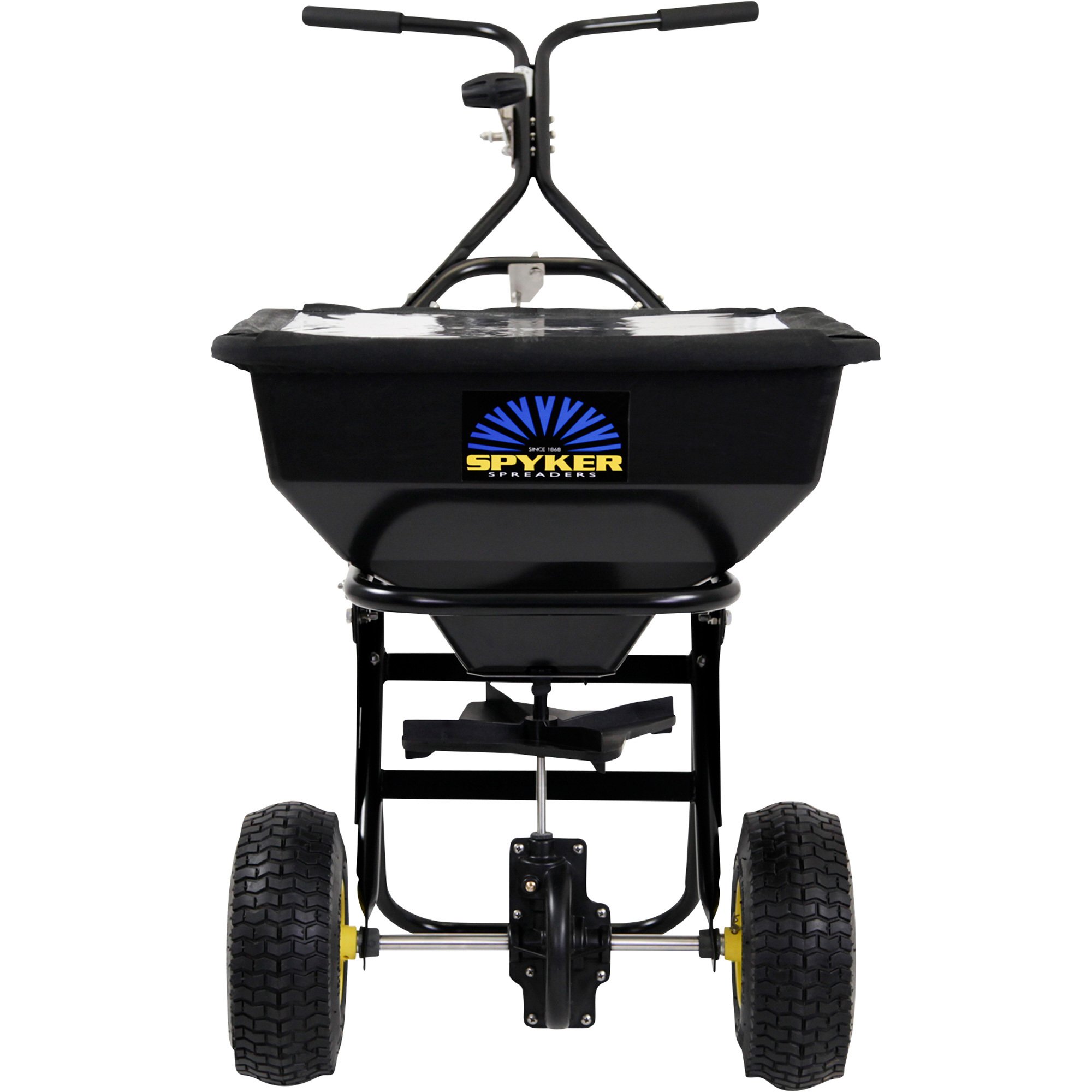 Spyker ERGO-Pro Walk-Behind Broadcast Spreader — 50-Lb. Capacity, Black ...