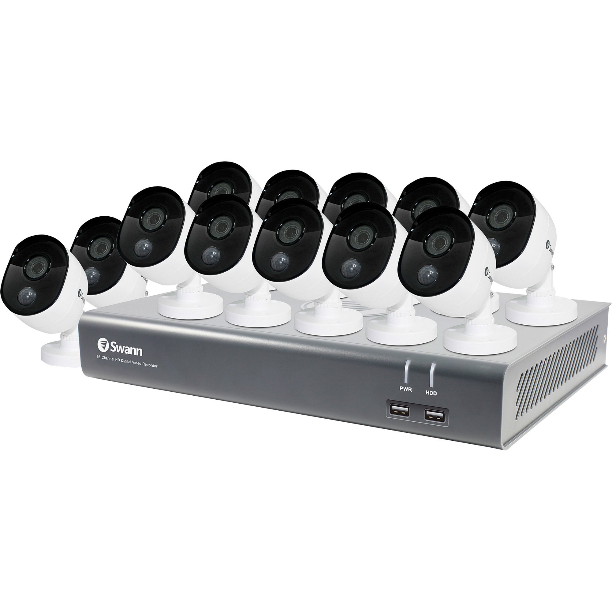 Swann Communications 1080p DVR Security System with 1 TB Hard Drive —16 ...