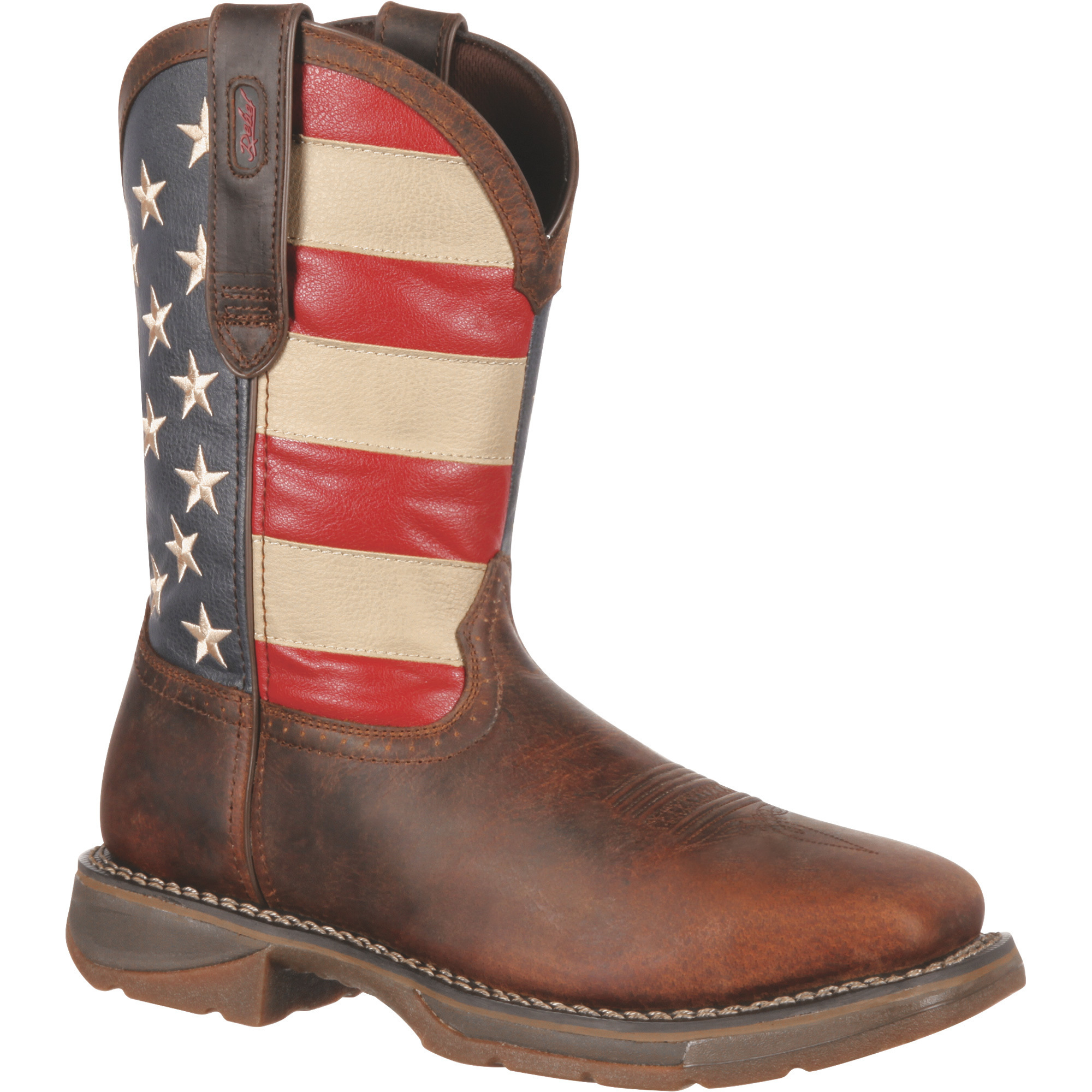 Durango Men's Rebel 11in. American Flag Steel-Toe Western Work Boots ...